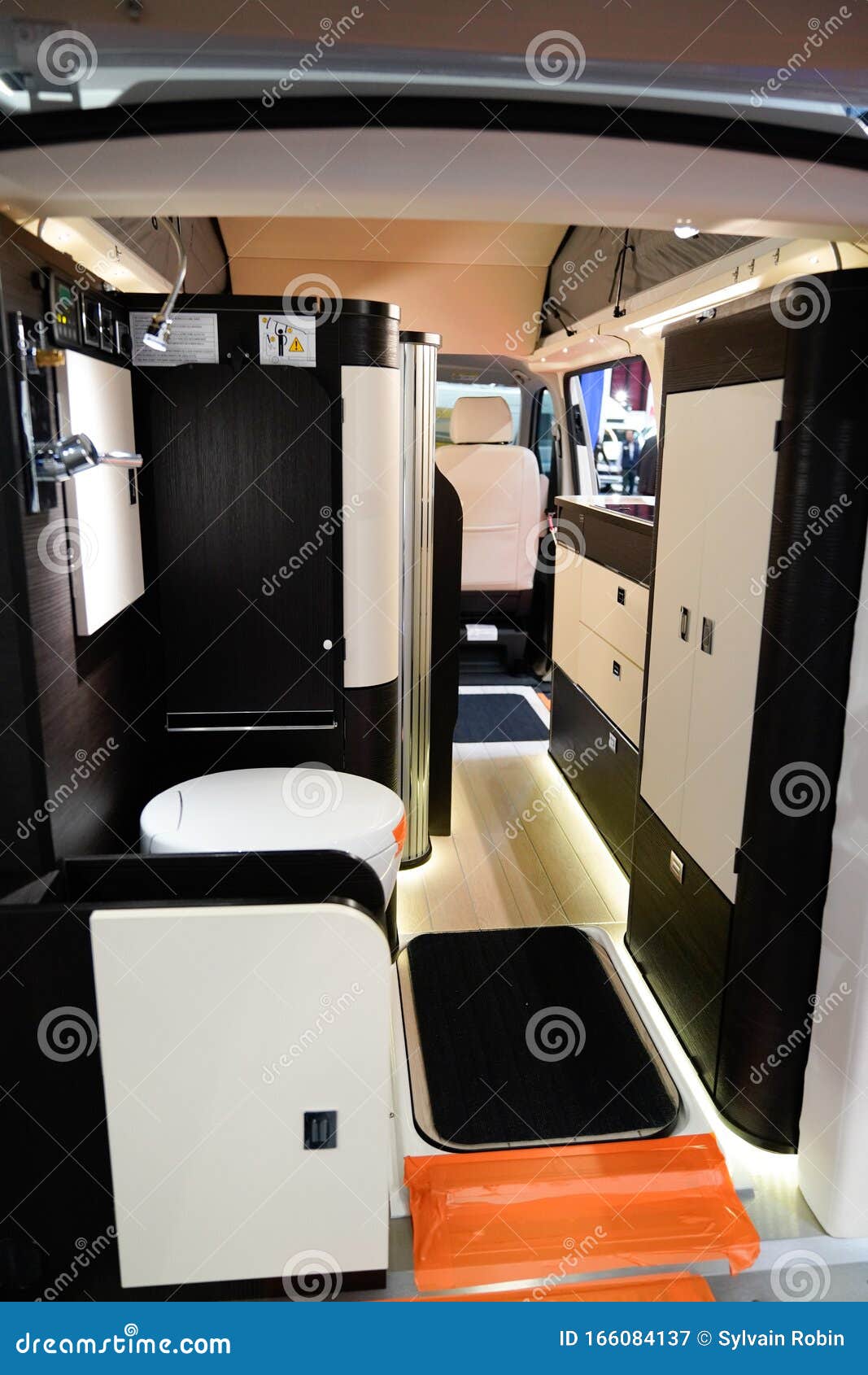 Interior of Luxury Campervan Modern Coach with Luxury Equipment Stock ...