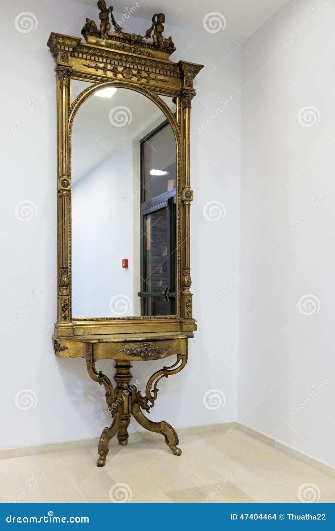 Interior of a Luxury Corridor with Mirror Stock Photo - Image of mirror ...