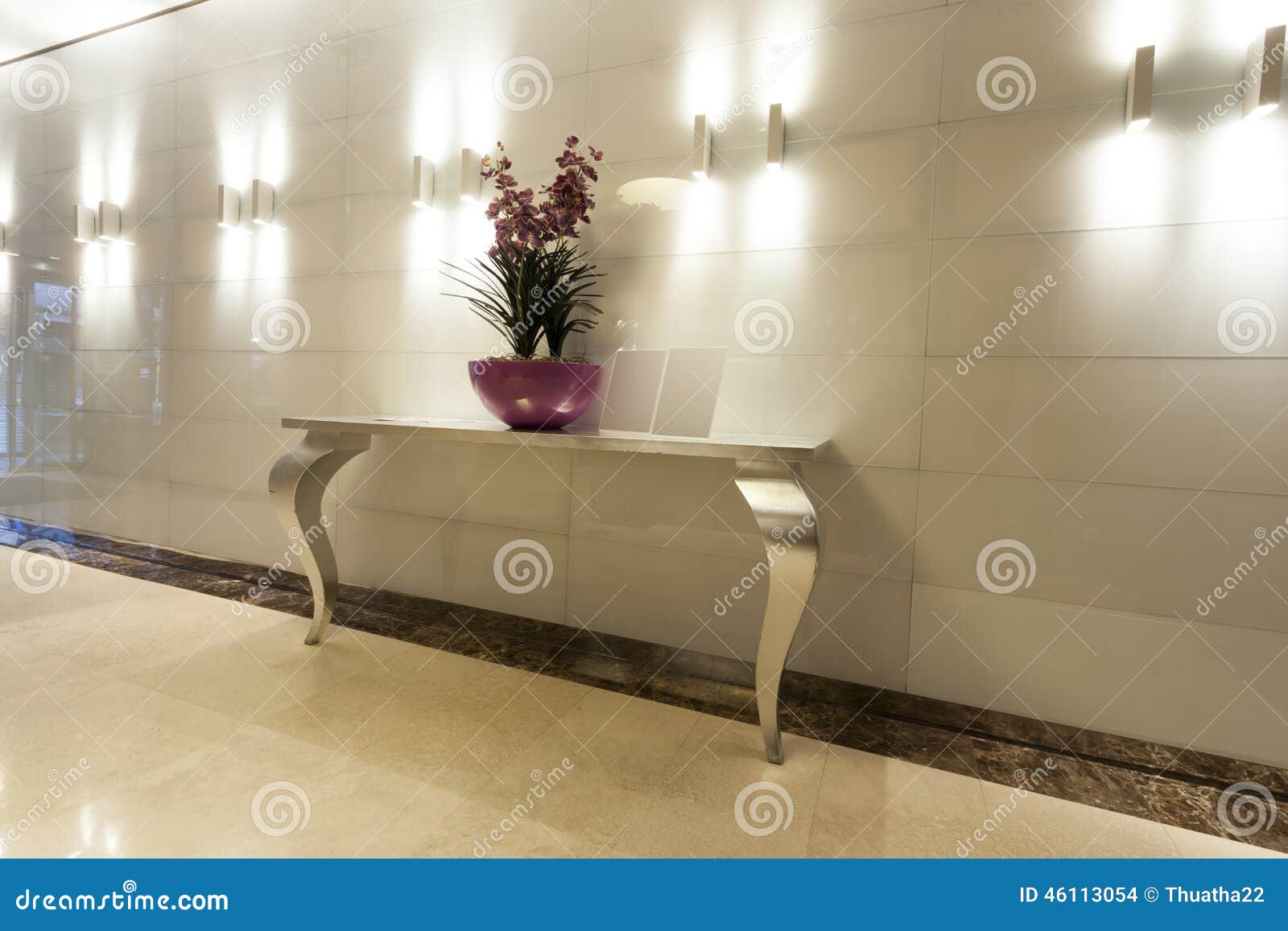 Interior of a Luxury Hotel Hallway Stock Photo - Image of house ...