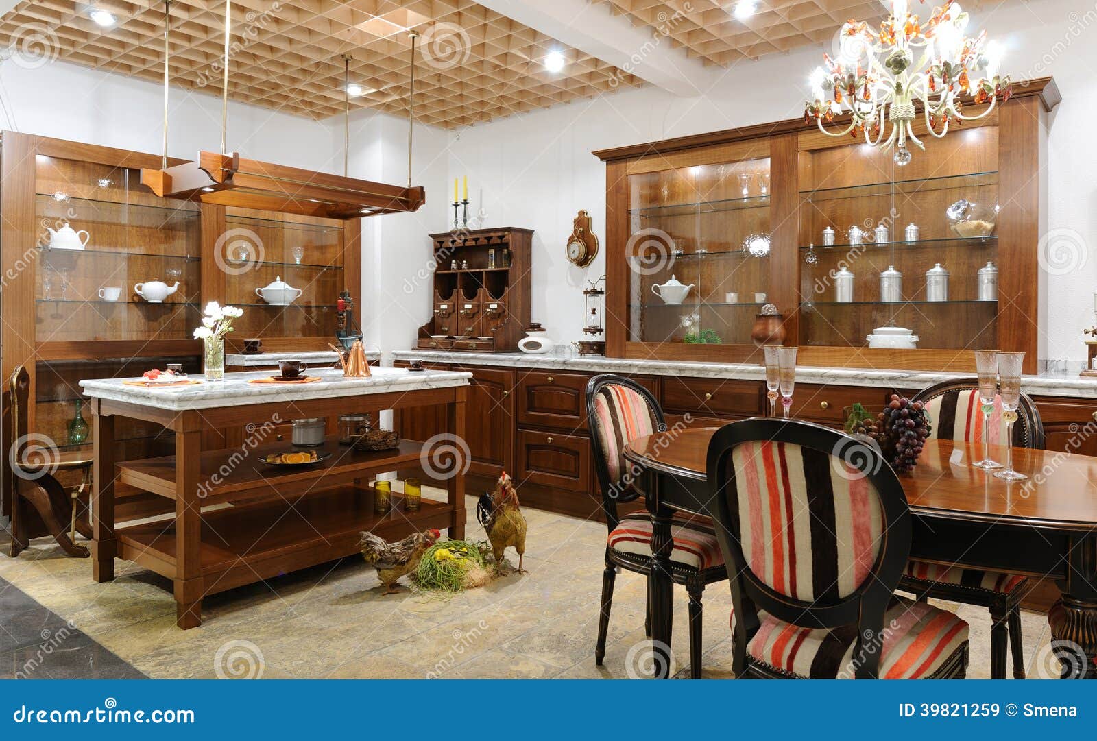 Interior of a Luxury Kitchen Stock Image - Image of case, area: 39821259