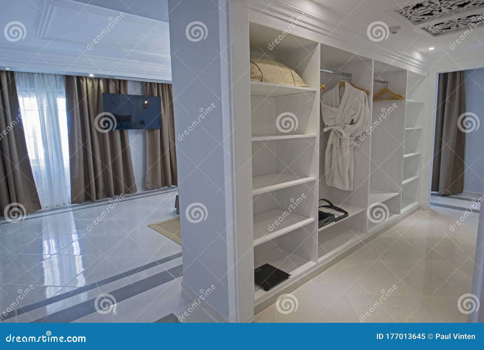 Interior of a Luxury Master Suite Hotel Room Stock Image - Image of ...