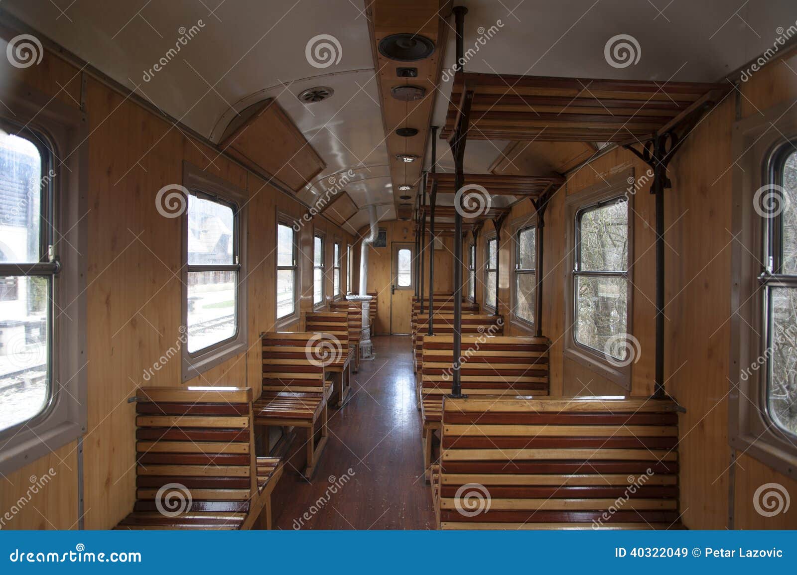 Interior of Luxury Old Train Carriage Stock Image - Image of passenger ...