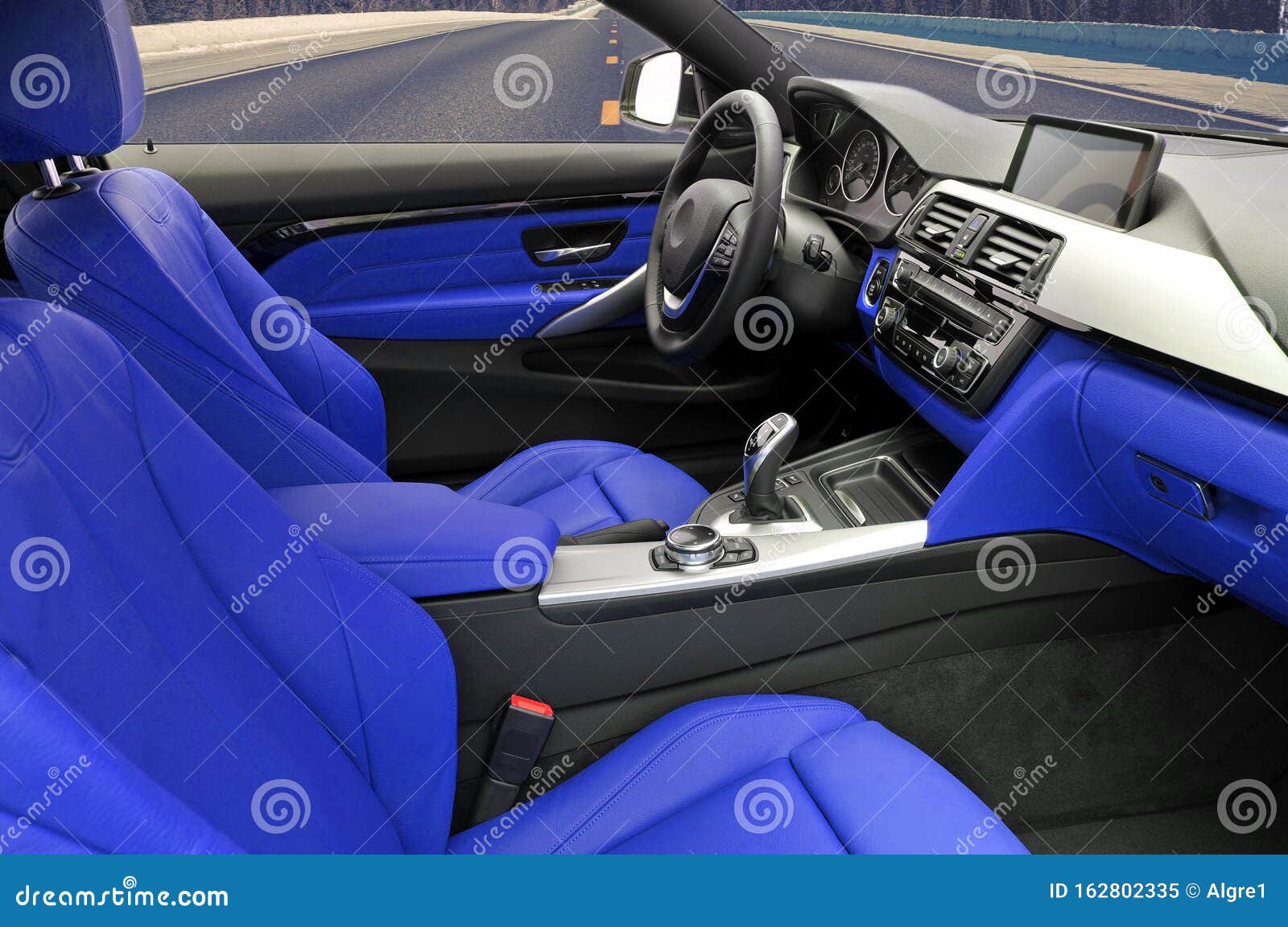 The Interior of a Luxury Passenger Car Stock Image - Image of heat ...