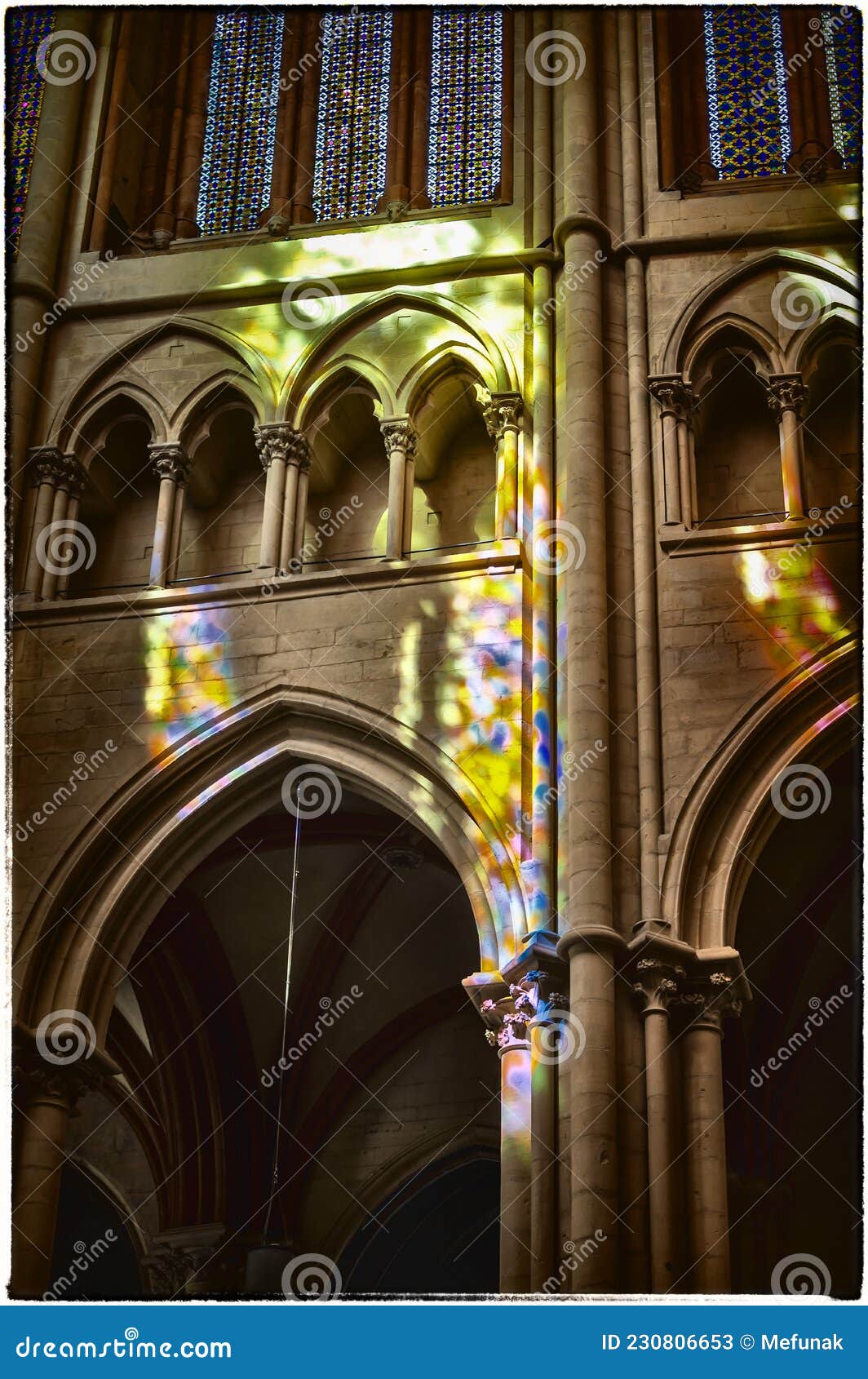 Interior of Lyon Cathedral, France Editorial Stock Photo - Image of ...