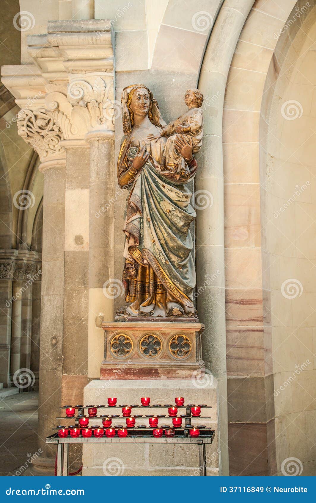 Interior of Magdeburg S Cathedral, Magdeburg, Germany Stock Image ...