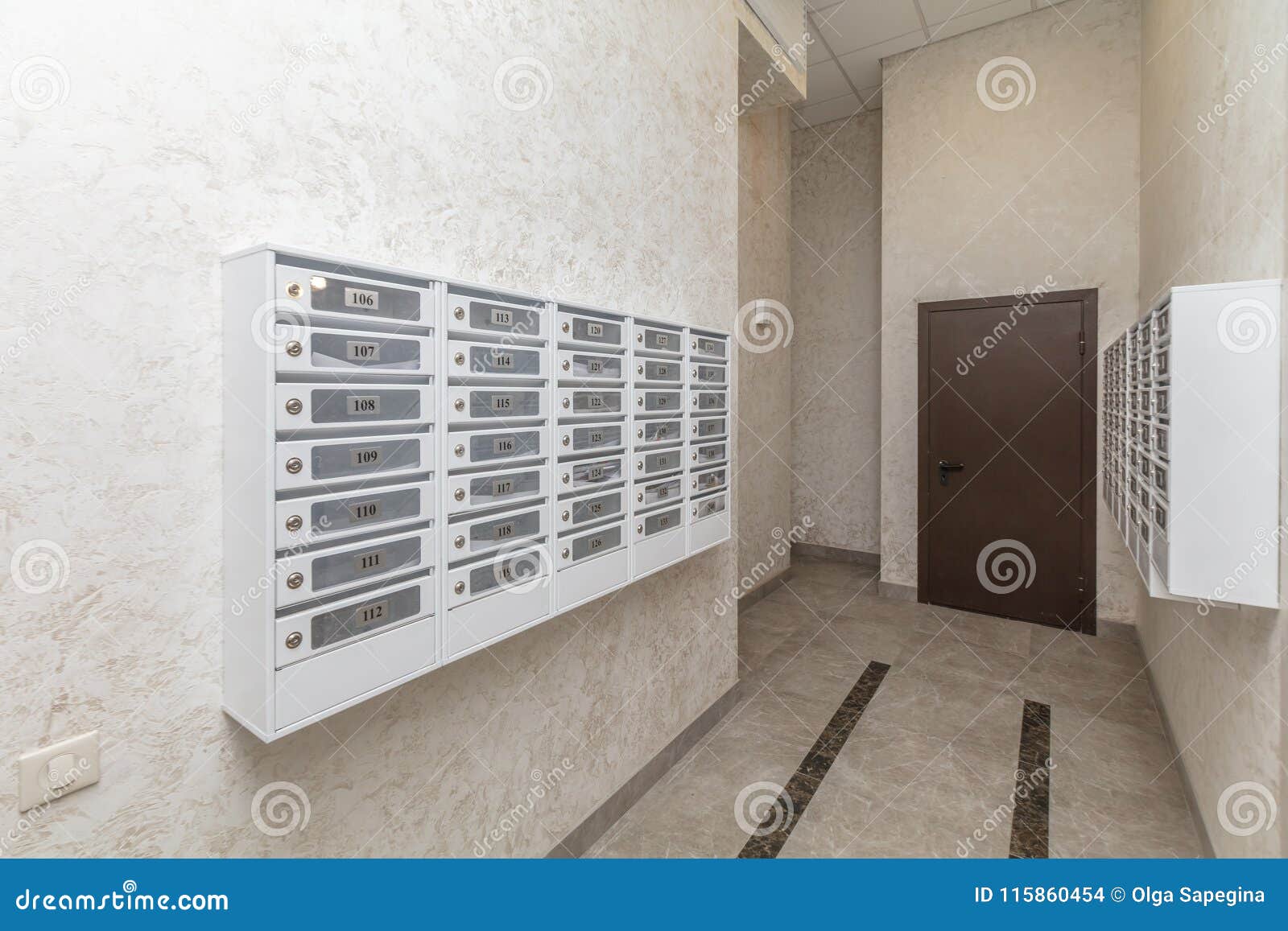 Interior With Mailboxes Royalty-Free Stock Image | CartoonDealer.com ...