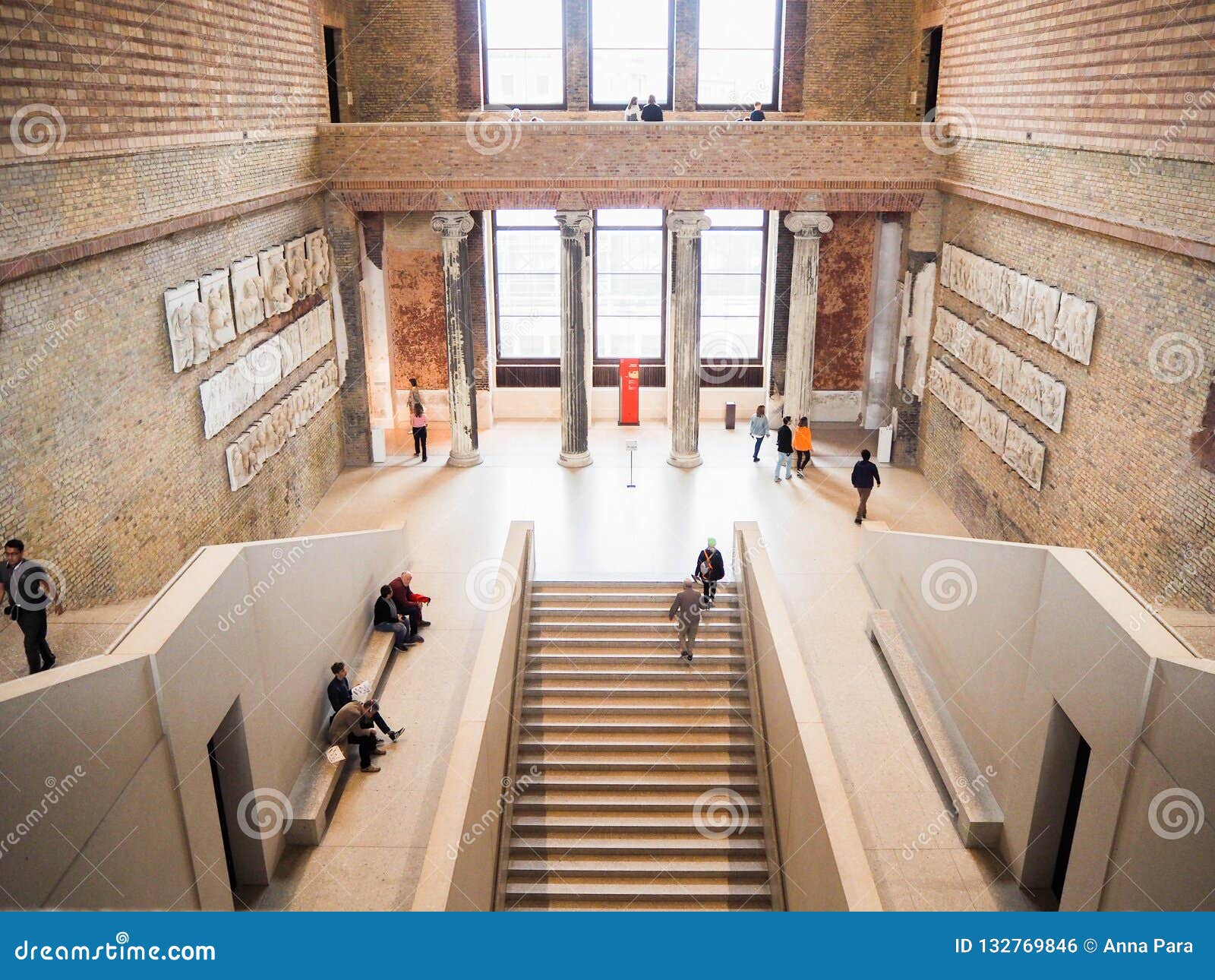 Interior of Main Hall in Neues Museum in Berlin. Editorial Photo ...