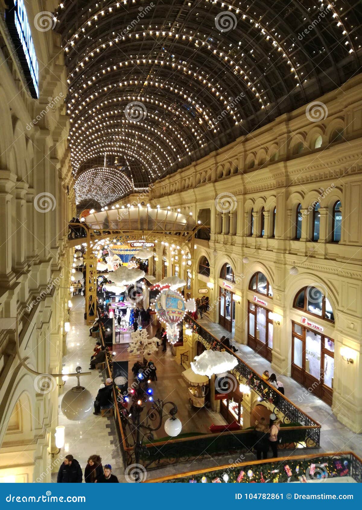 Interior of the Main Universal Store GUM on the Red Square in Editorial ...