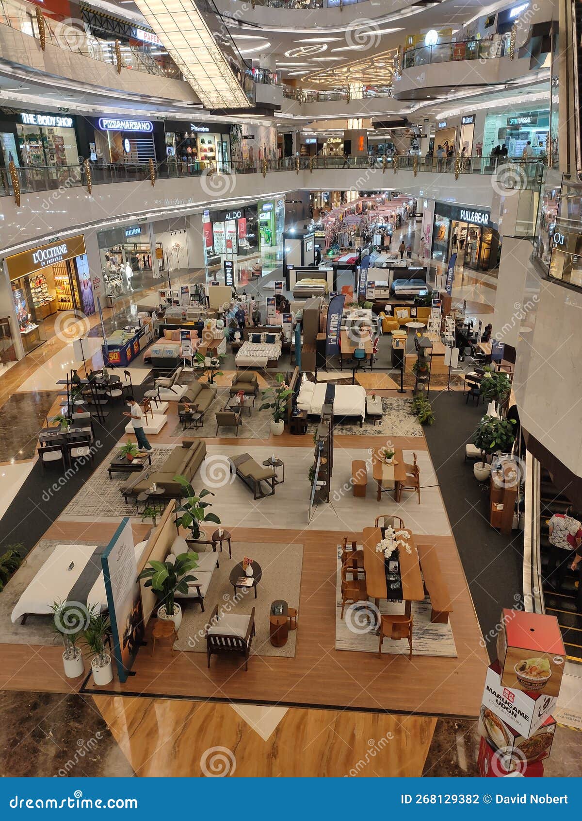 Interior of a mall editorial photography. Image of plaza - 268129382