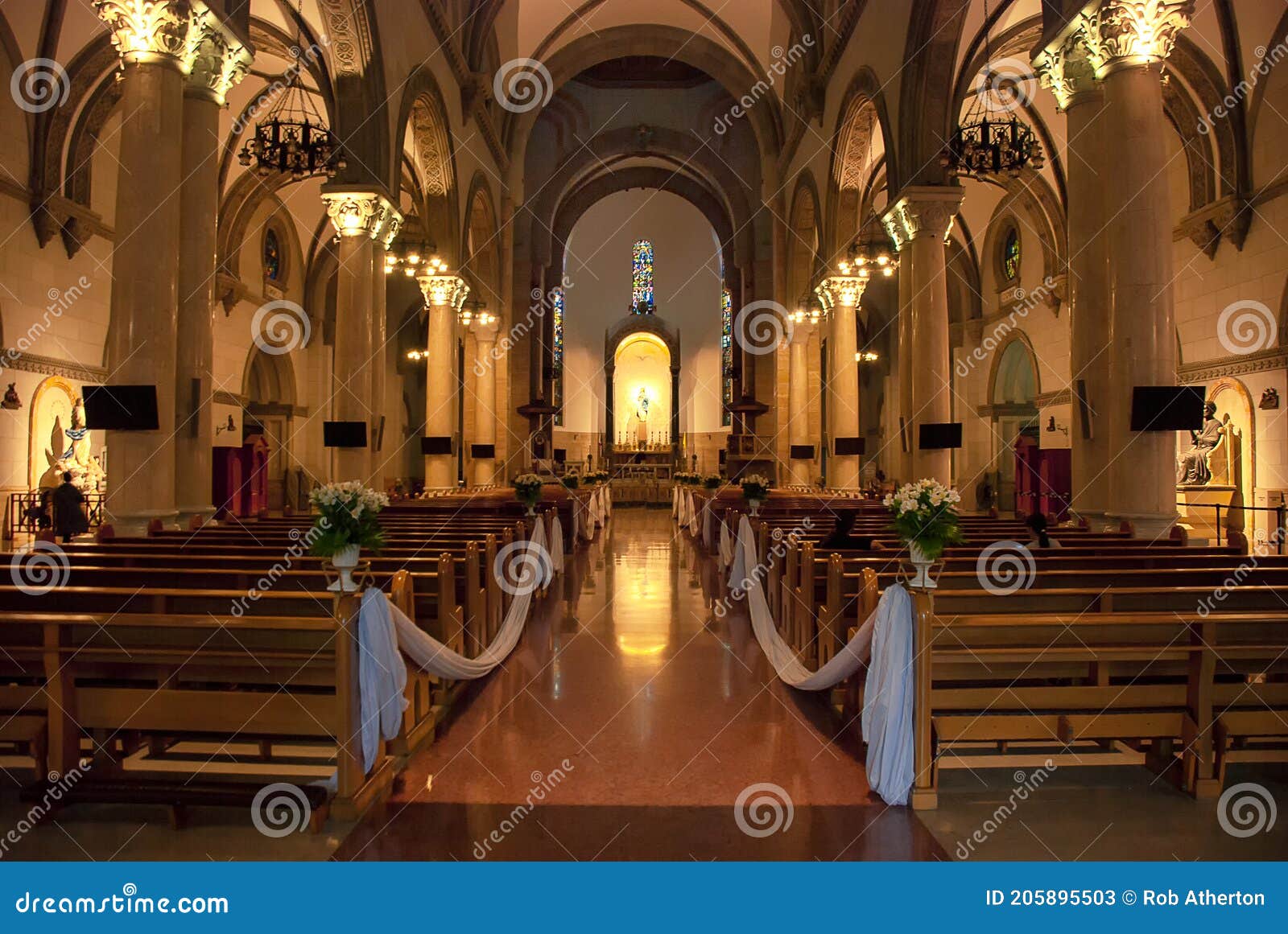 The Interior of the Manila Cathedral Editorial Stock Photo - Image of ...