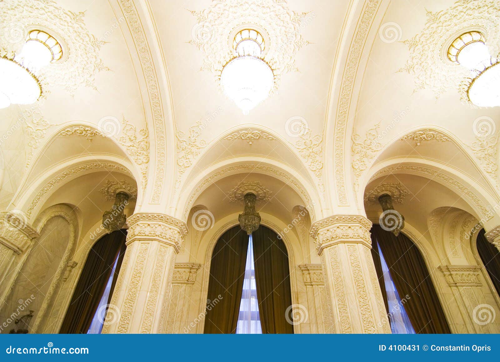 Interior marble ceiling stock image. Image of carve, airy - 4100431