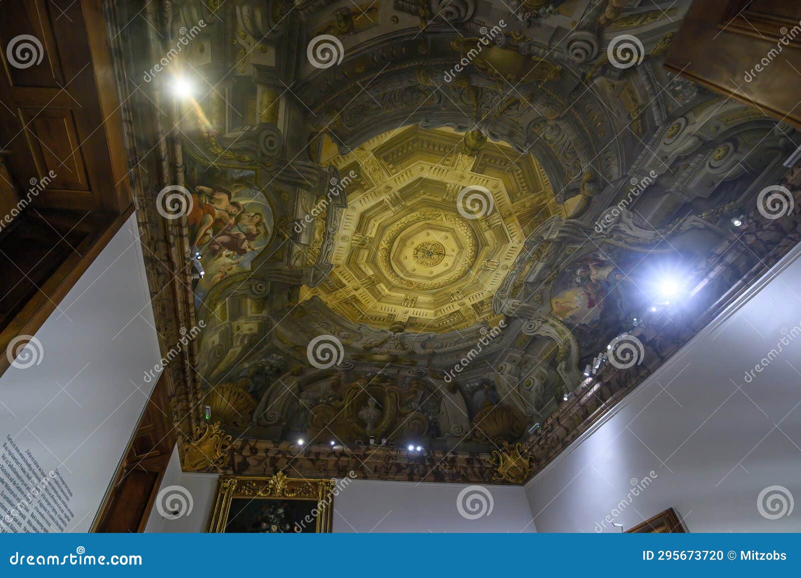 Interior of the Marble Hall in Lower Belvedere Palace in Vienna ...