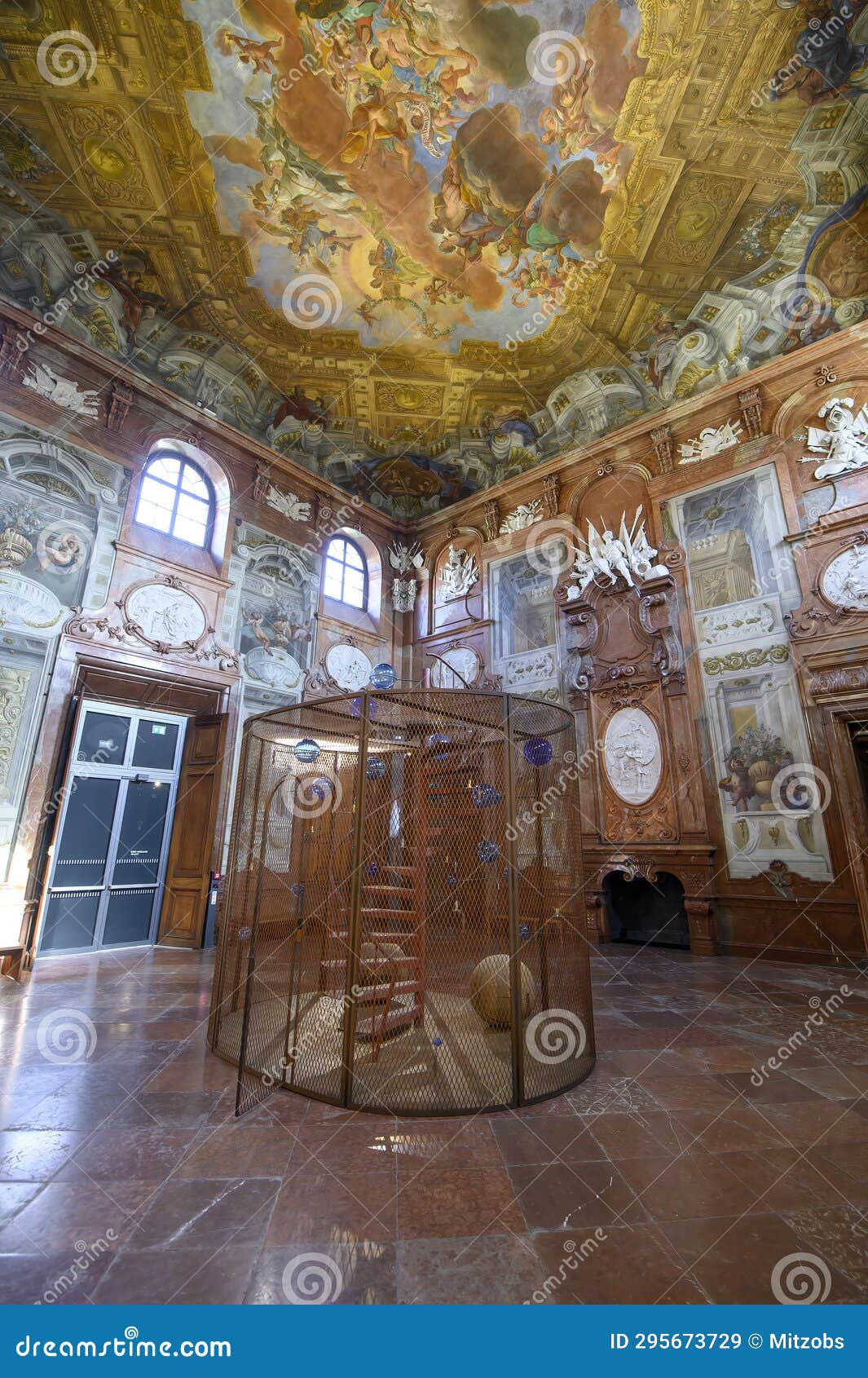 Interior of the Marble Hall in Lower Belvedere Palace in Vienna ...