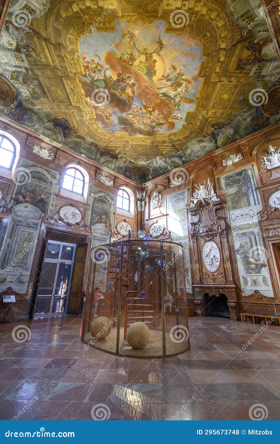Interior of the Marble Hall in Lower Belvedere Palace in Vienna ...