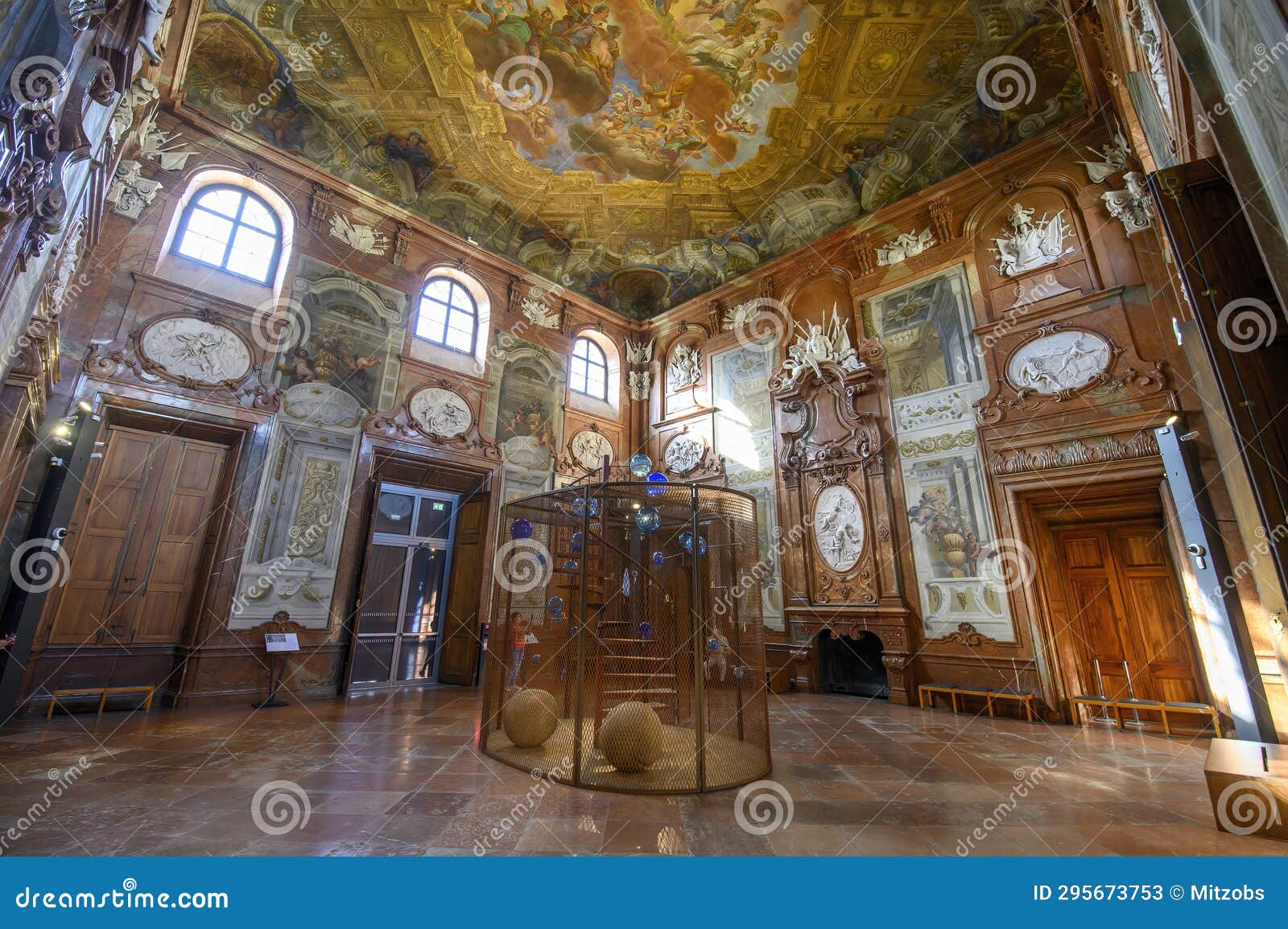 Interior of the Marble Hall in Lower Belvedere Palace in Vienna ...