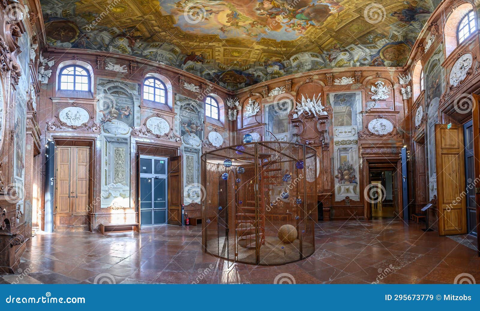 Interior of the Marble Hall in Lower Belvedere Palace in Vienna ...
