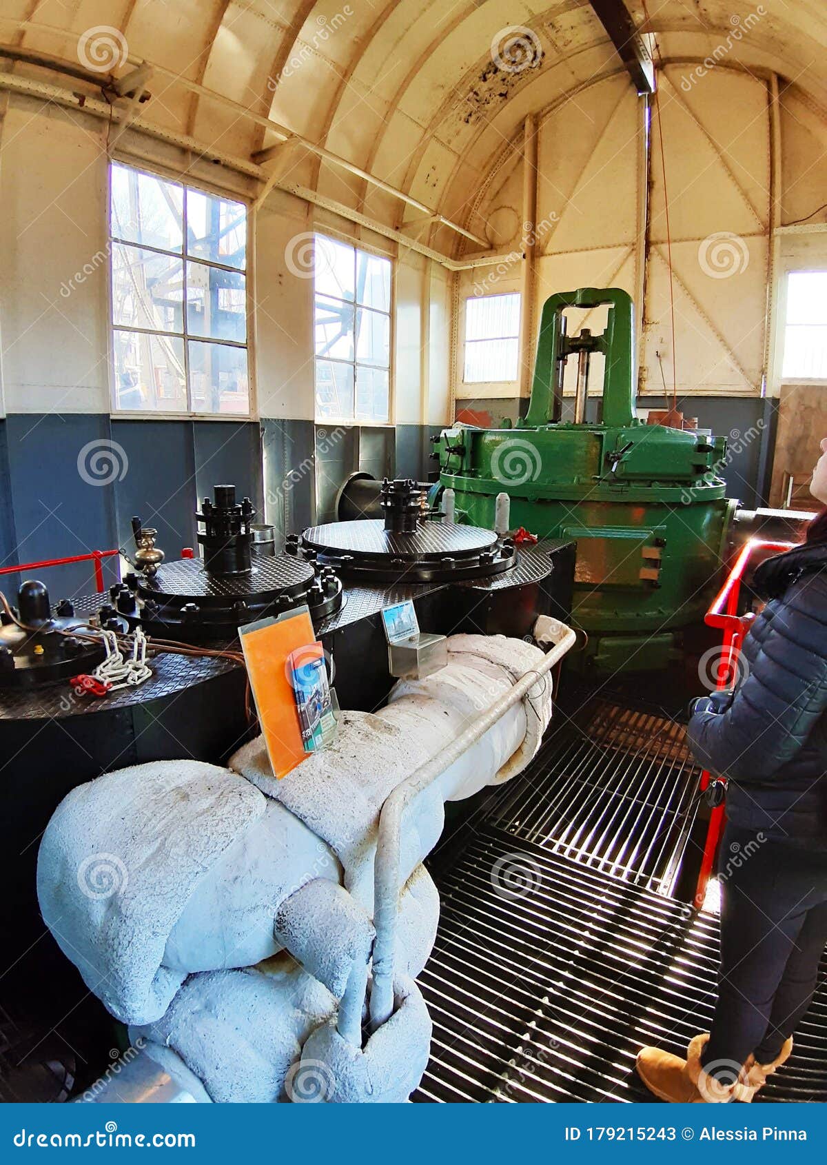 Interior of the Maritime Naval Museum with Engine Parts and Navigation ...