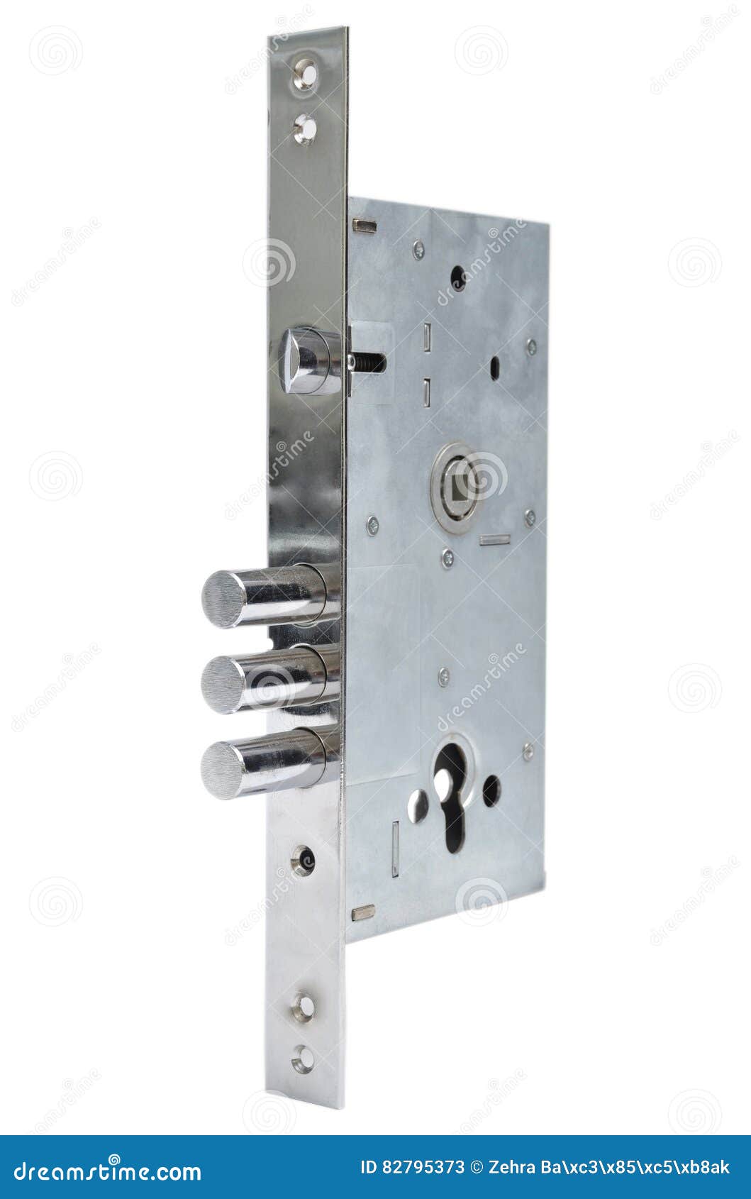 Interior Mechanism of Door Locking Stock Image - Image of keyhole, lock ...