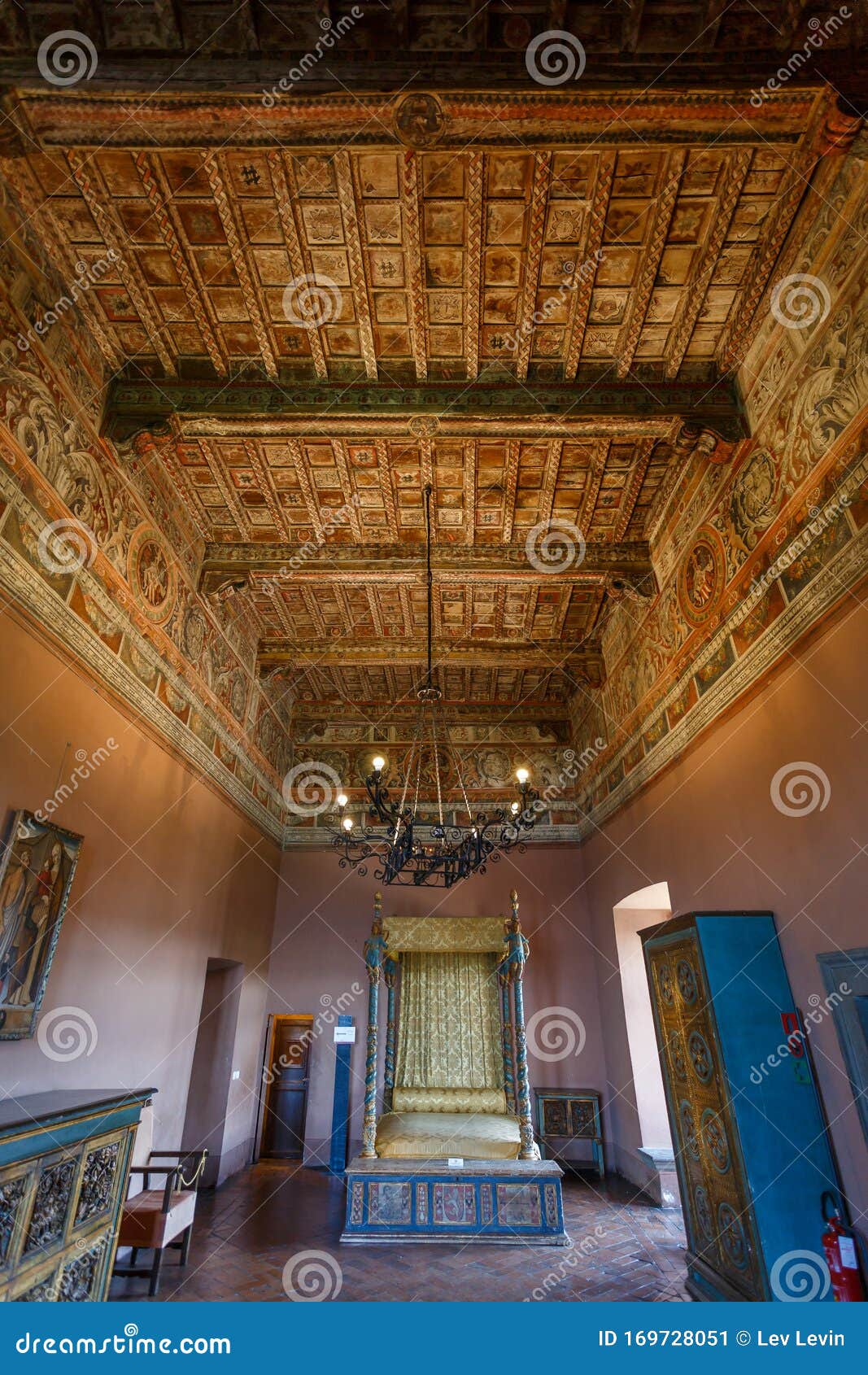 Interior of the Medieval Castle of Bracciano, Italy Editorial Photo ...
