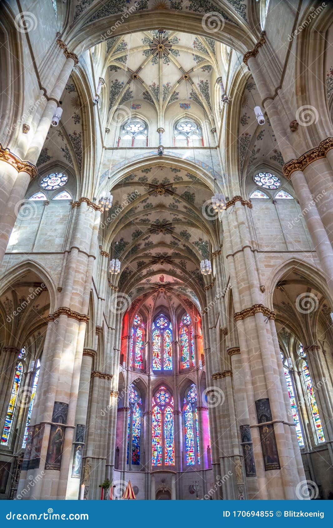 Interior of Cathedral in Trier, Germany Stock Image - Image of pattern ...