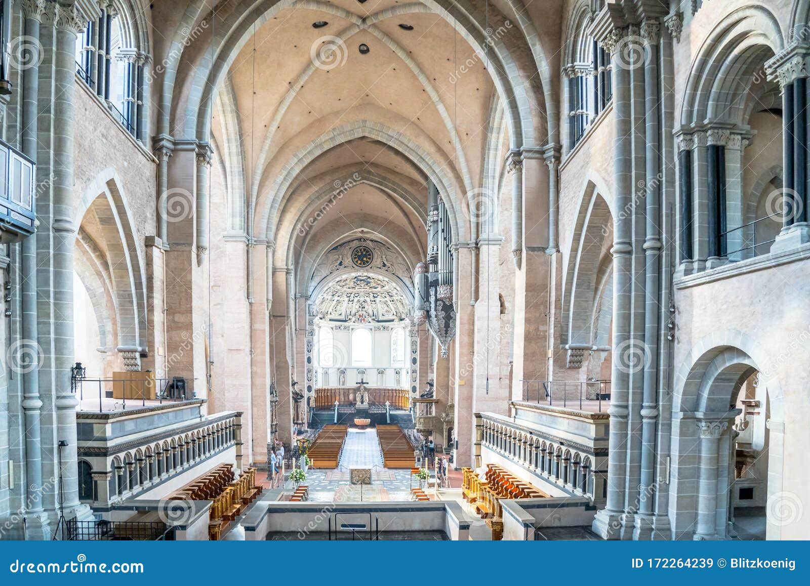 Interior of Cathedral in Trier, Germany Stock Image - Image of peter ...
