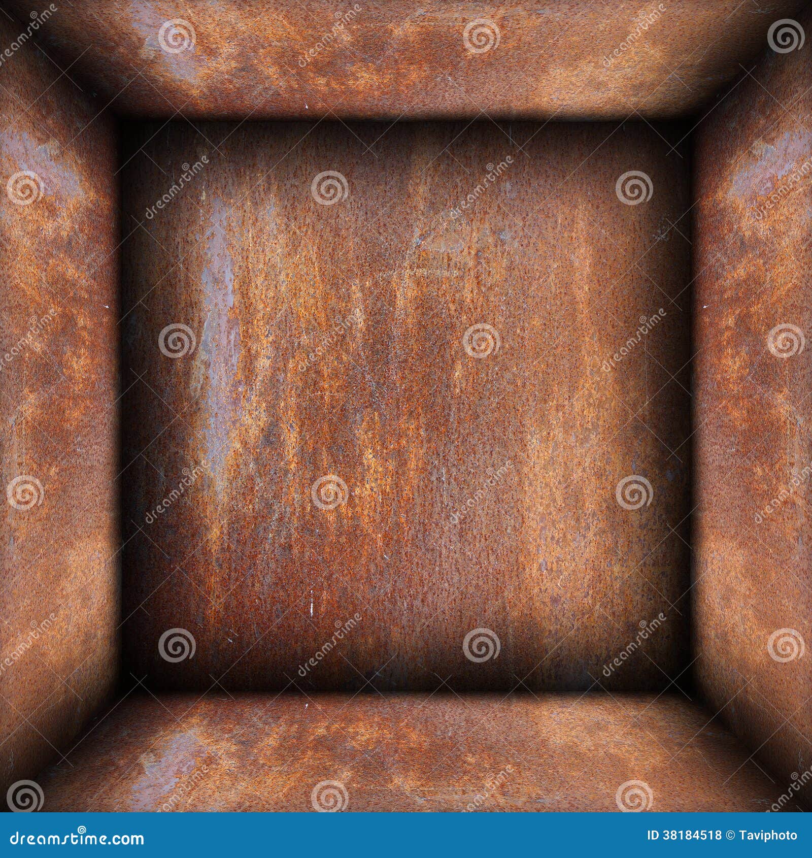 Interior of Metal Rusty Box Stock Photo - Image of industry, material ...