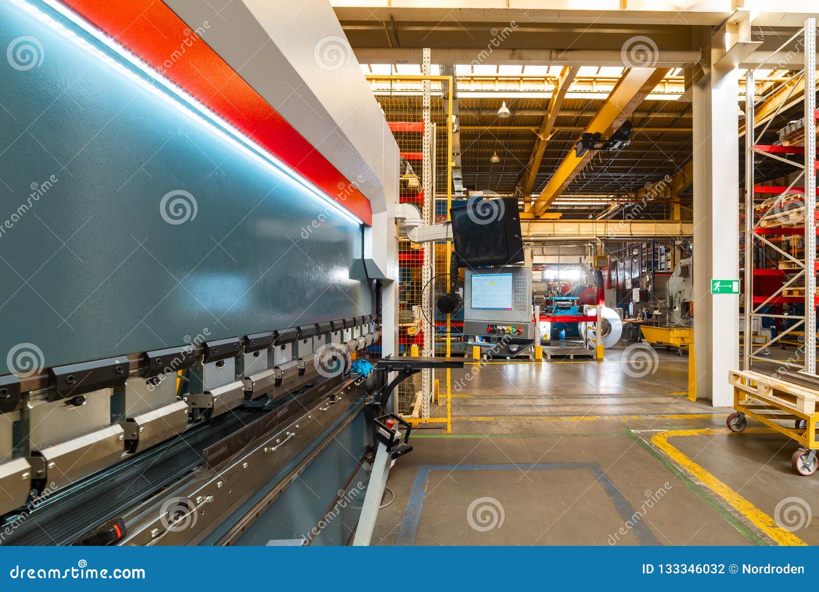 The Interior of the Metalworking Shop. Modern Industrial Enterprise ...