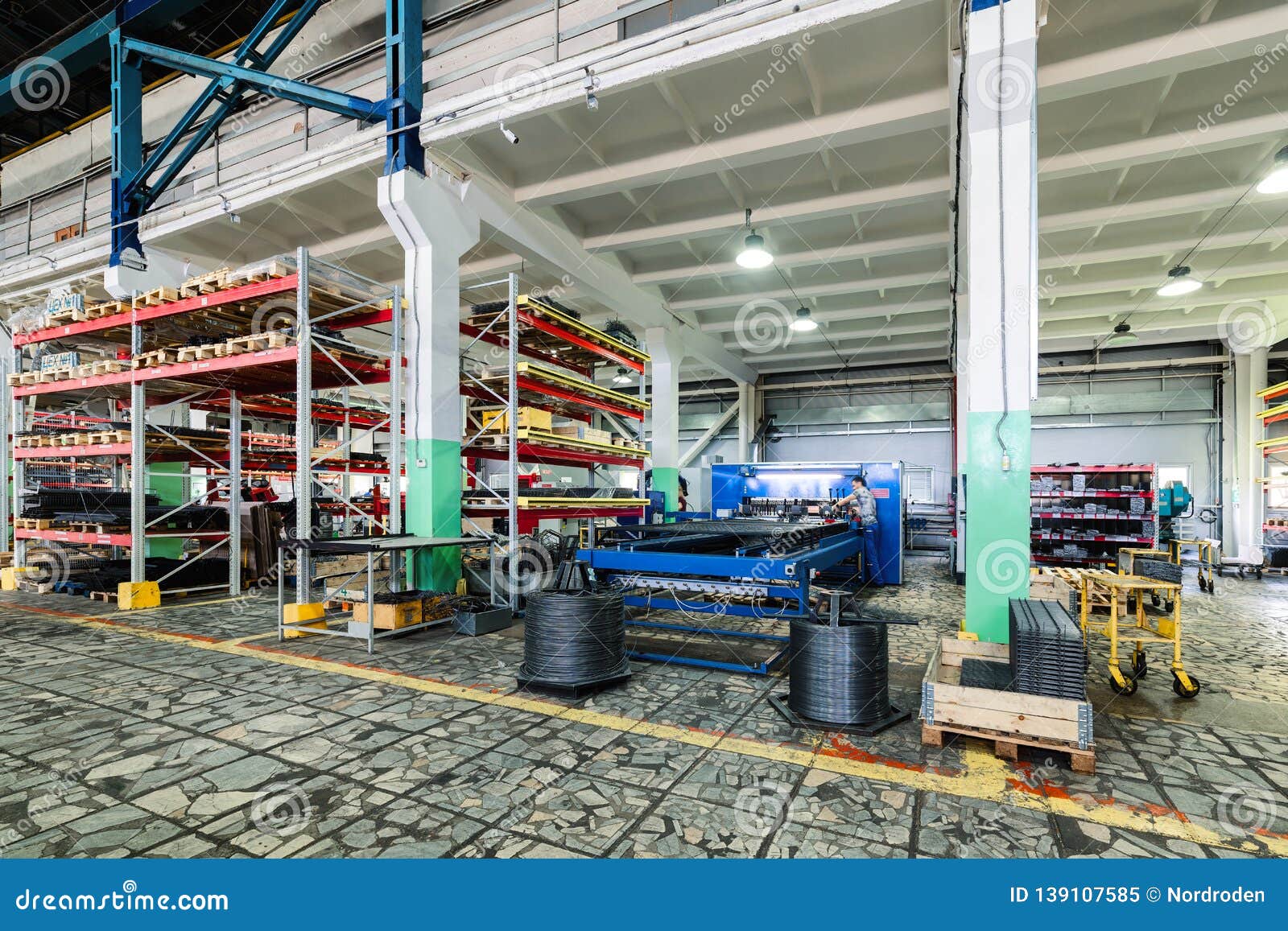 The Interior of the Metalworking Shop. Modern Industrial Enterprise ...