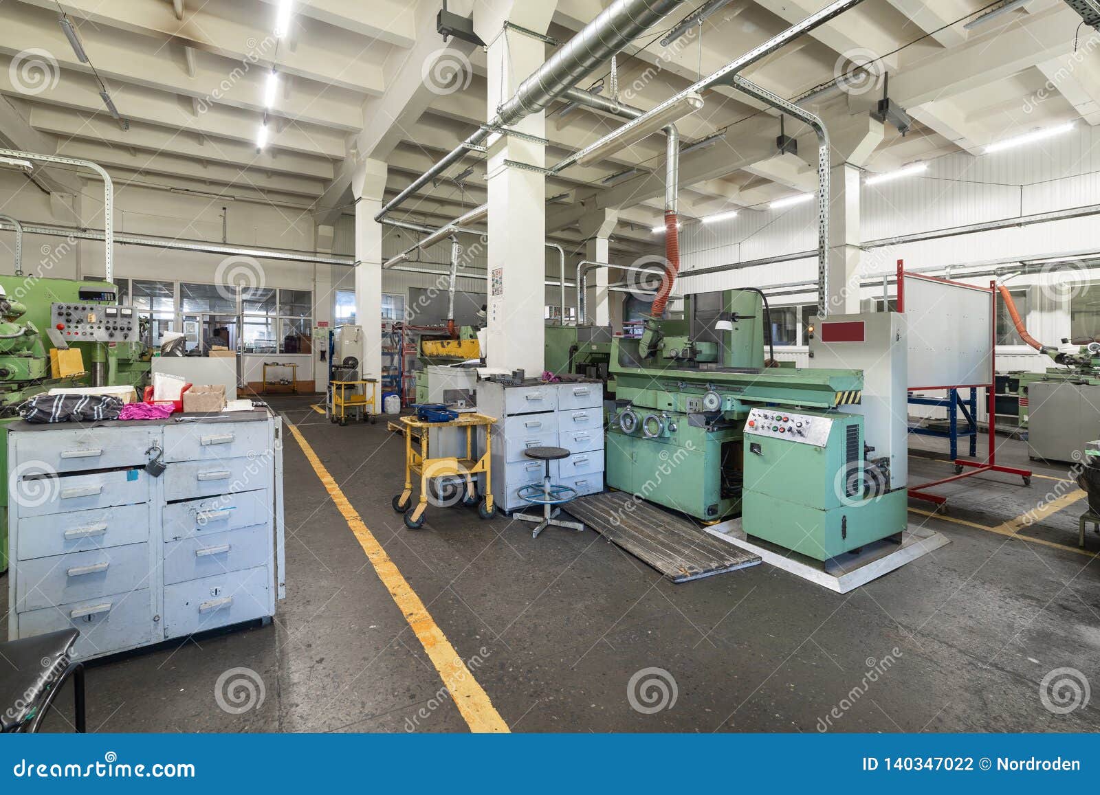 The Interior of the Metalworking Shop. Modern Industrial Enterprise ...