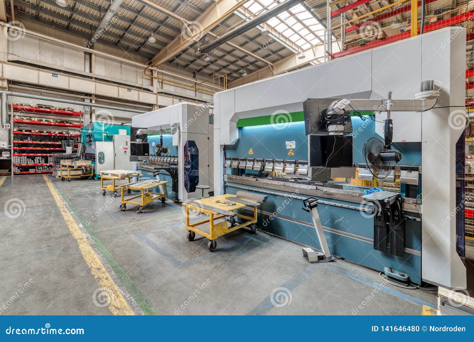 The Interior of the Metalworking Shop. Modern Industrial Enterprise ...