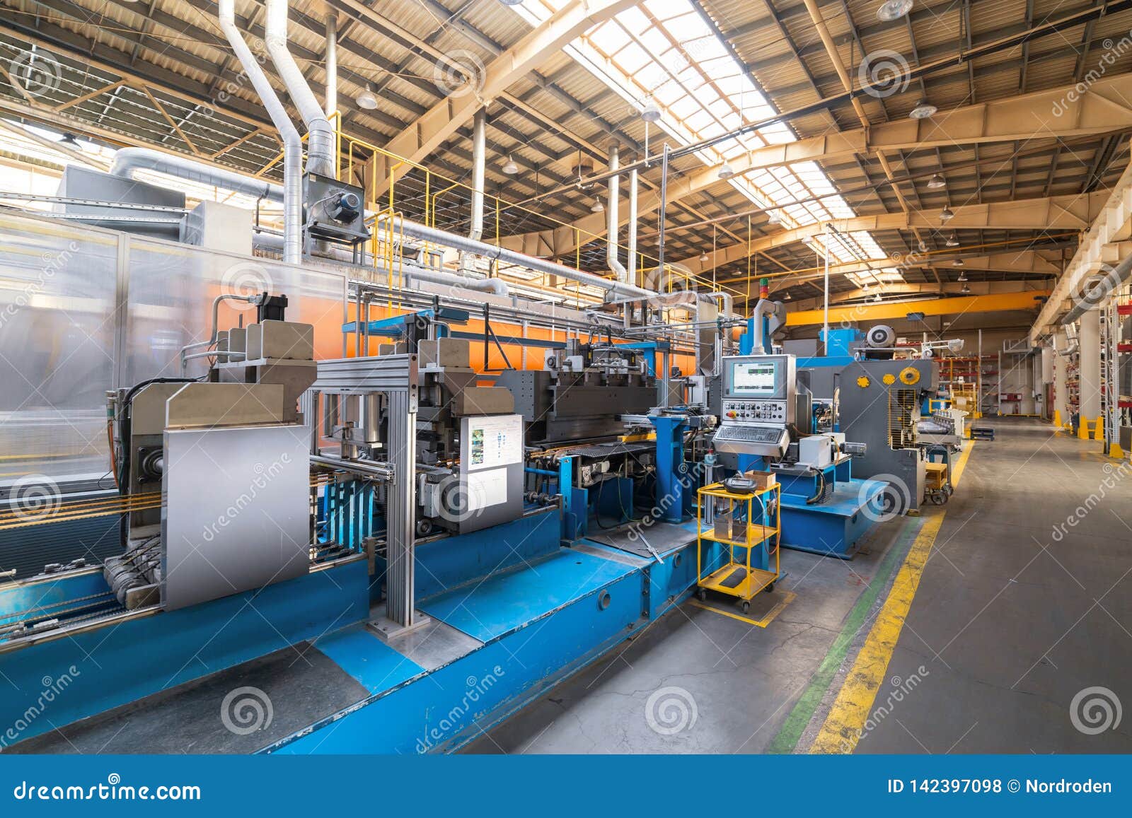 The Interior of the Metalworking Shop. Modern Industrial Enterprise ...