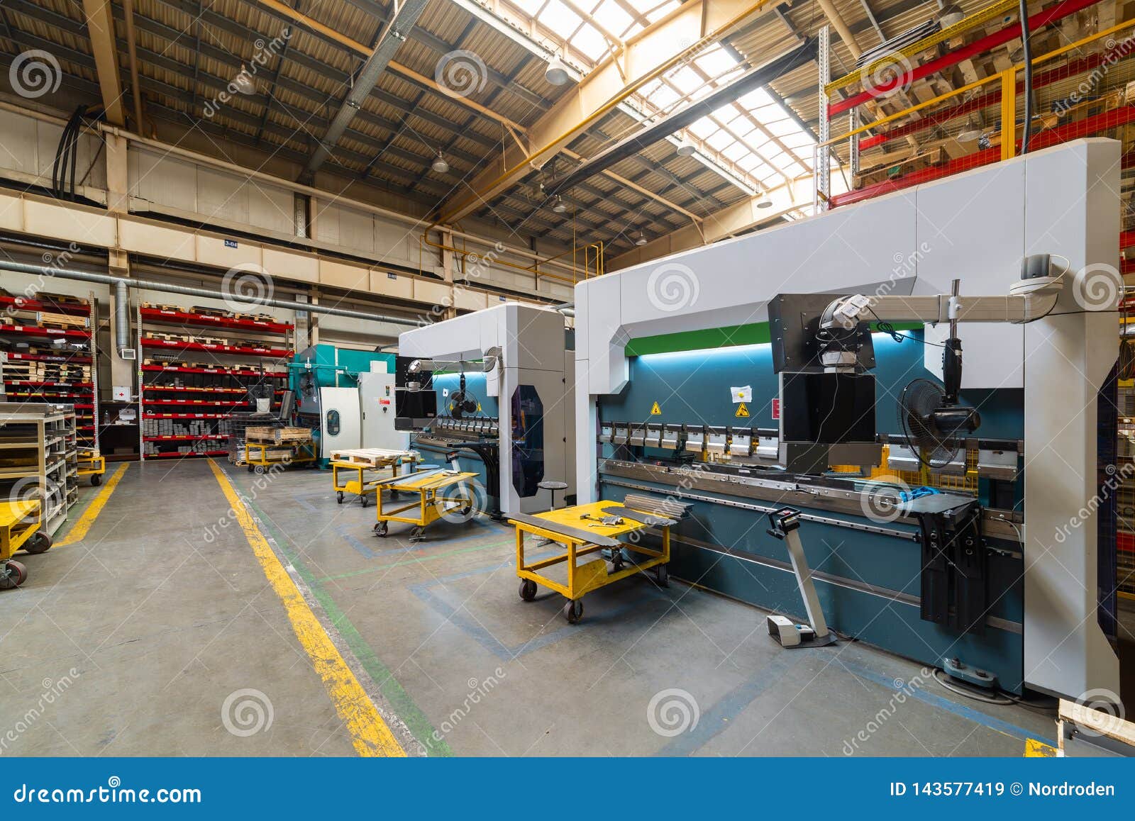 The Interior of the Metalworking Shop. Modern Industrial Enterprise ...
