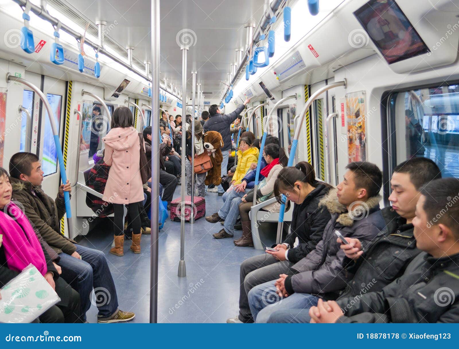 Interior of metro editorial stock photo. Image of underground - 18878178