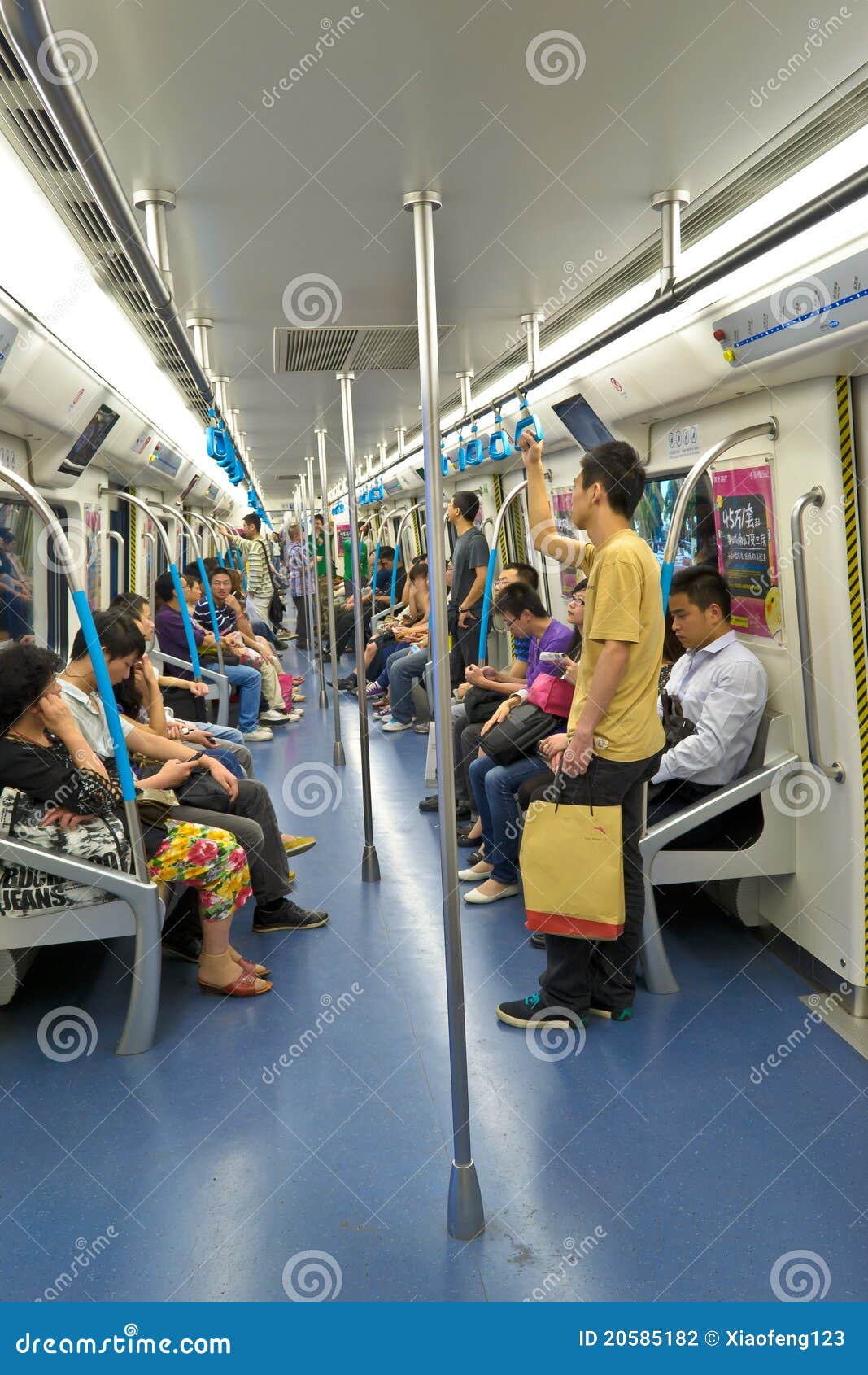 Interior of metro editorial photography. Image of people - 20585182