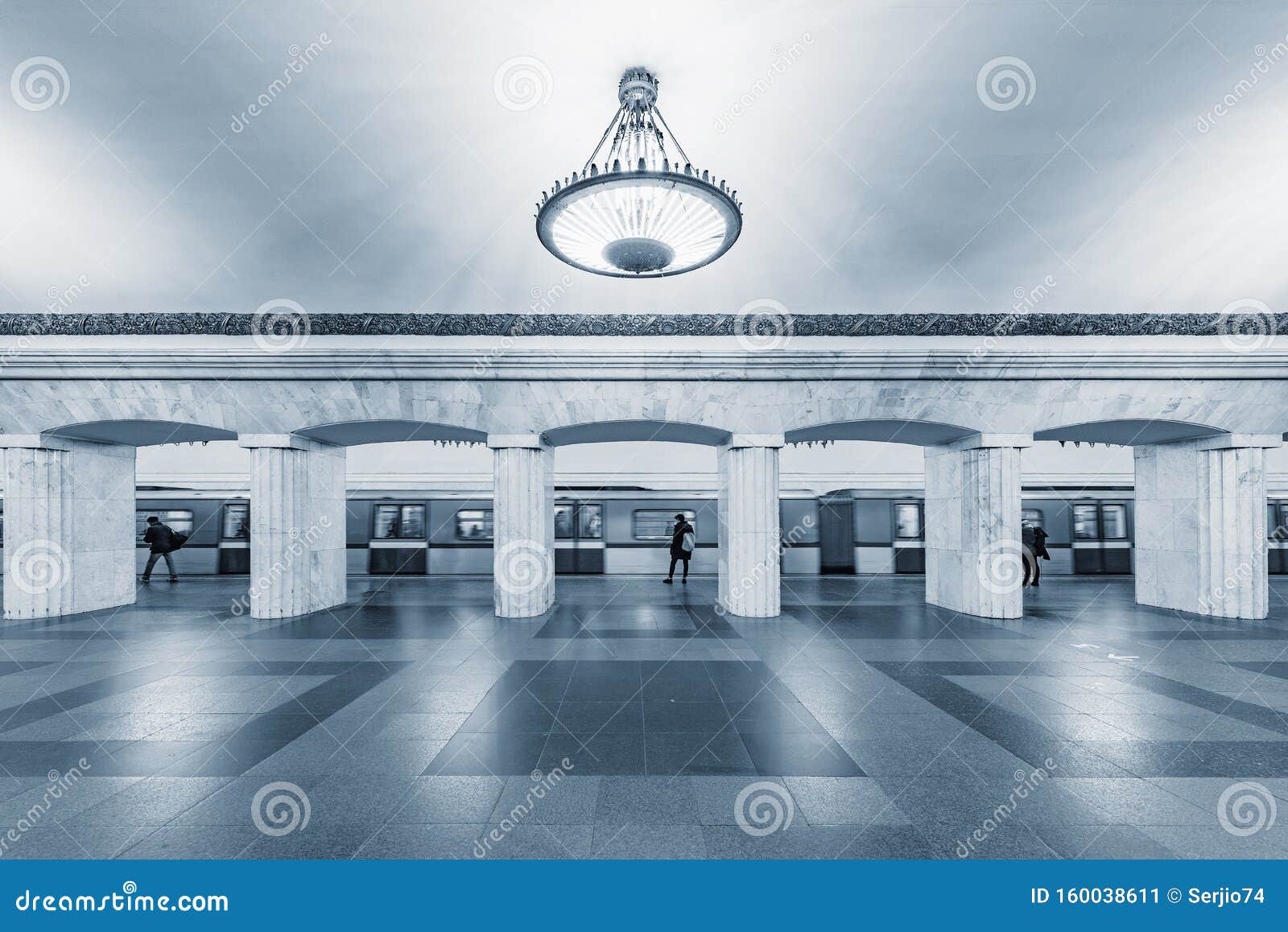 Interior of the Metro Station. Stock Image - Image of european, arch ...