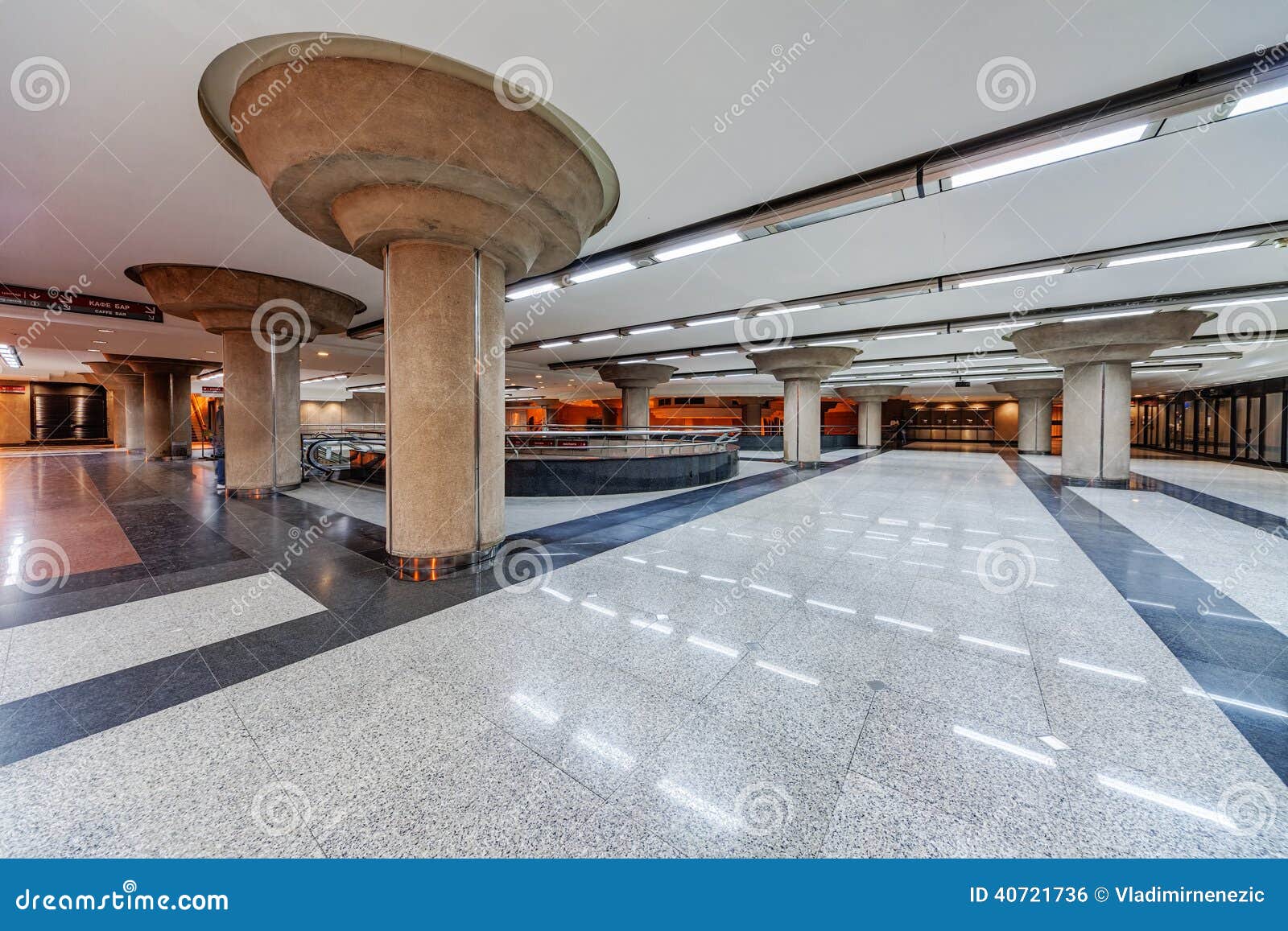 Interior of metro station stock photo. Image of mirror - 40721736
