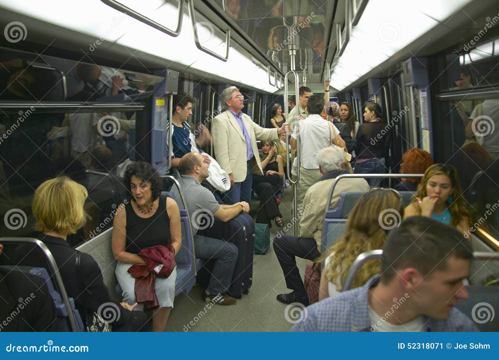 Interior of the Metro Train, Paris, France Editorial Photo - Image of ...