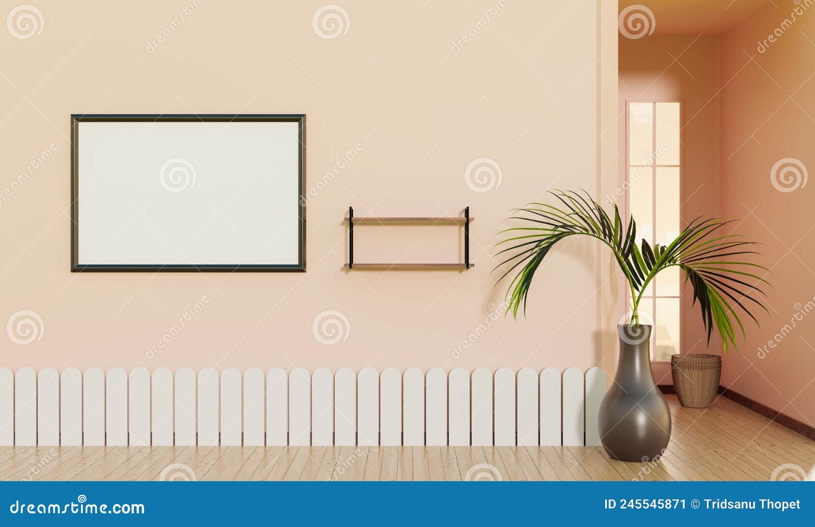 Interior Mock-up Design of Clearing Room Stock Illustration ...