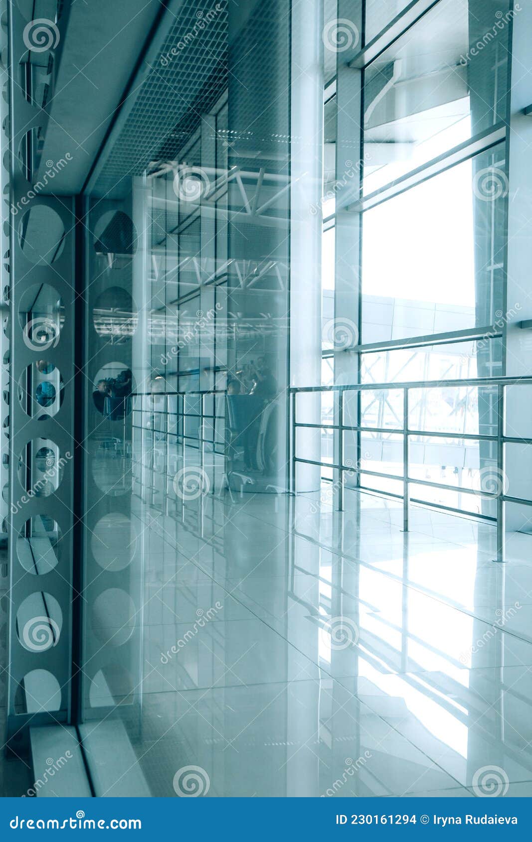 Interior of a Modern Airport Terminal Building Stock Photo - Image of ...