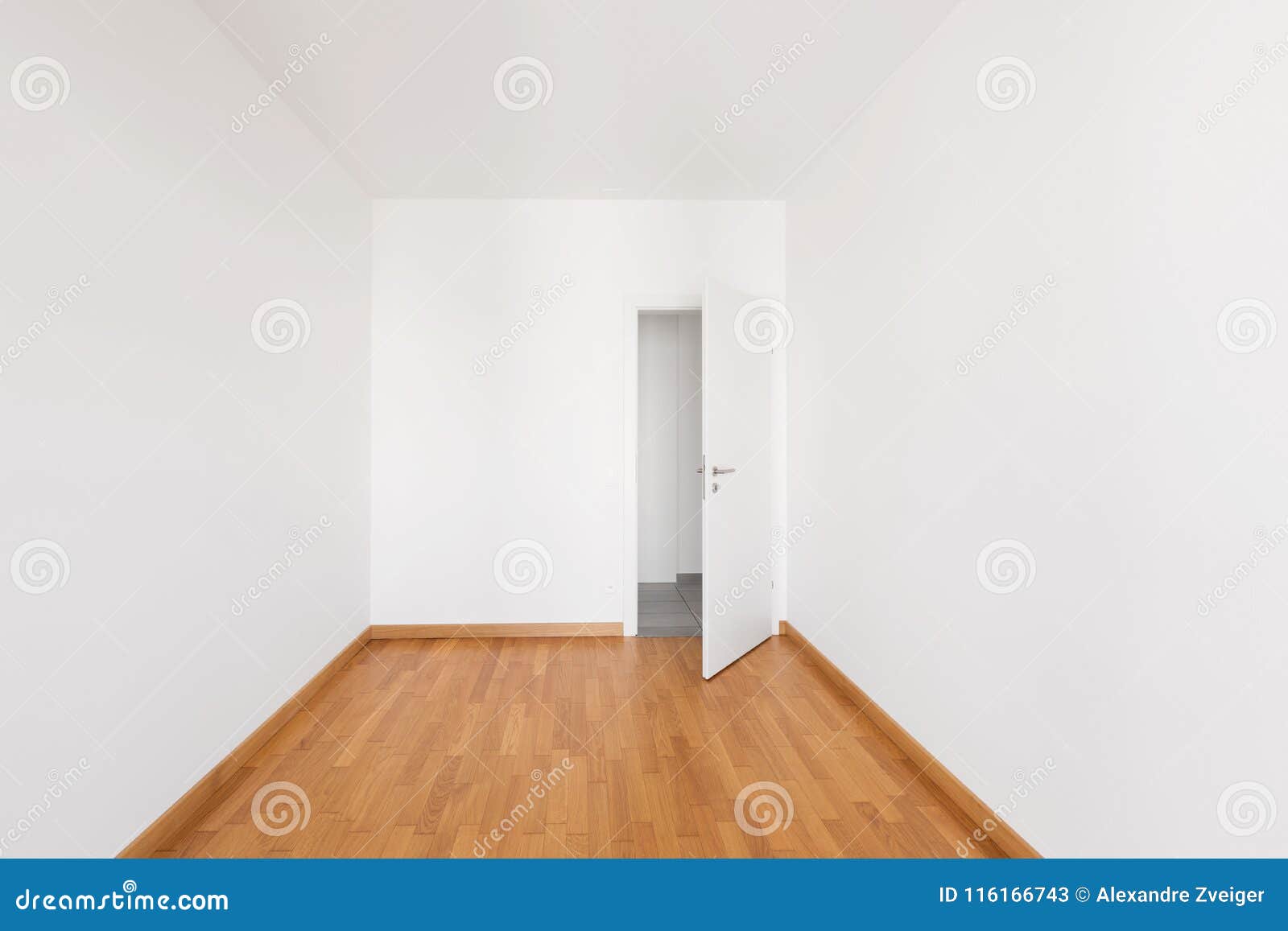 Interior of Modern Apartment, Empty Room Stock Image - Image of ...