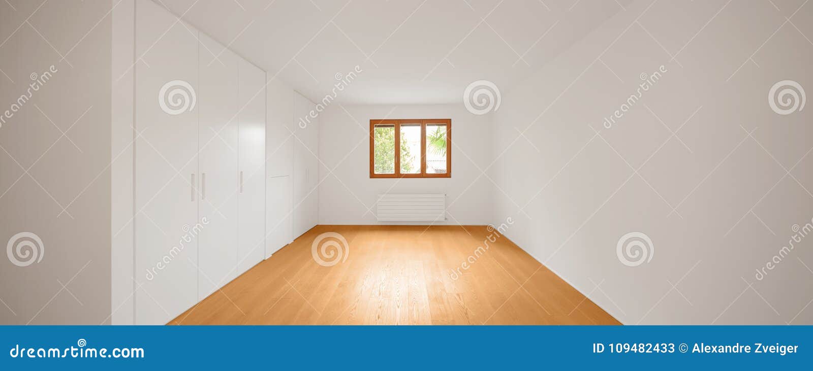 Interior of Modern Apartment, Empty Room Stock Image - Image of ambient ...