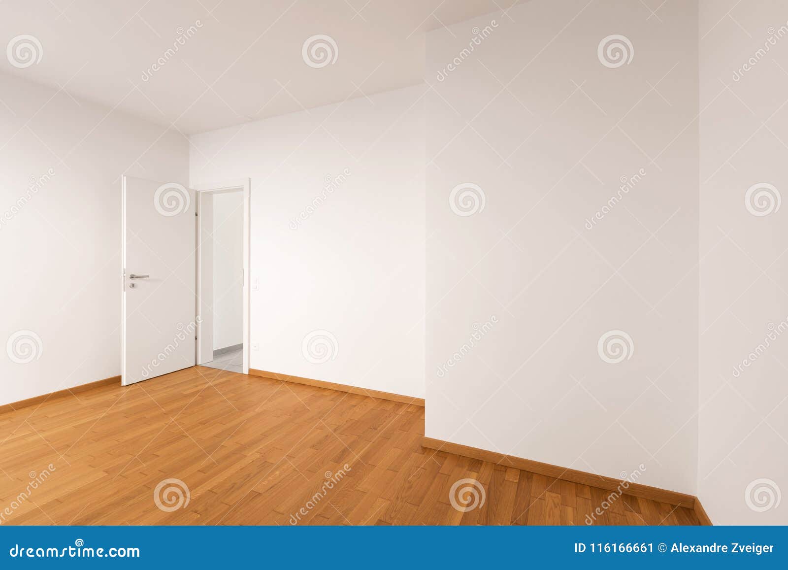 Interior of Modern Apartment, Empty Room Stock Image - Image of living ...