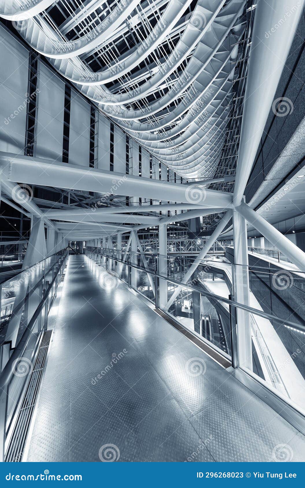 Interior of Modern Architecture Stock Image - Image of construction ...