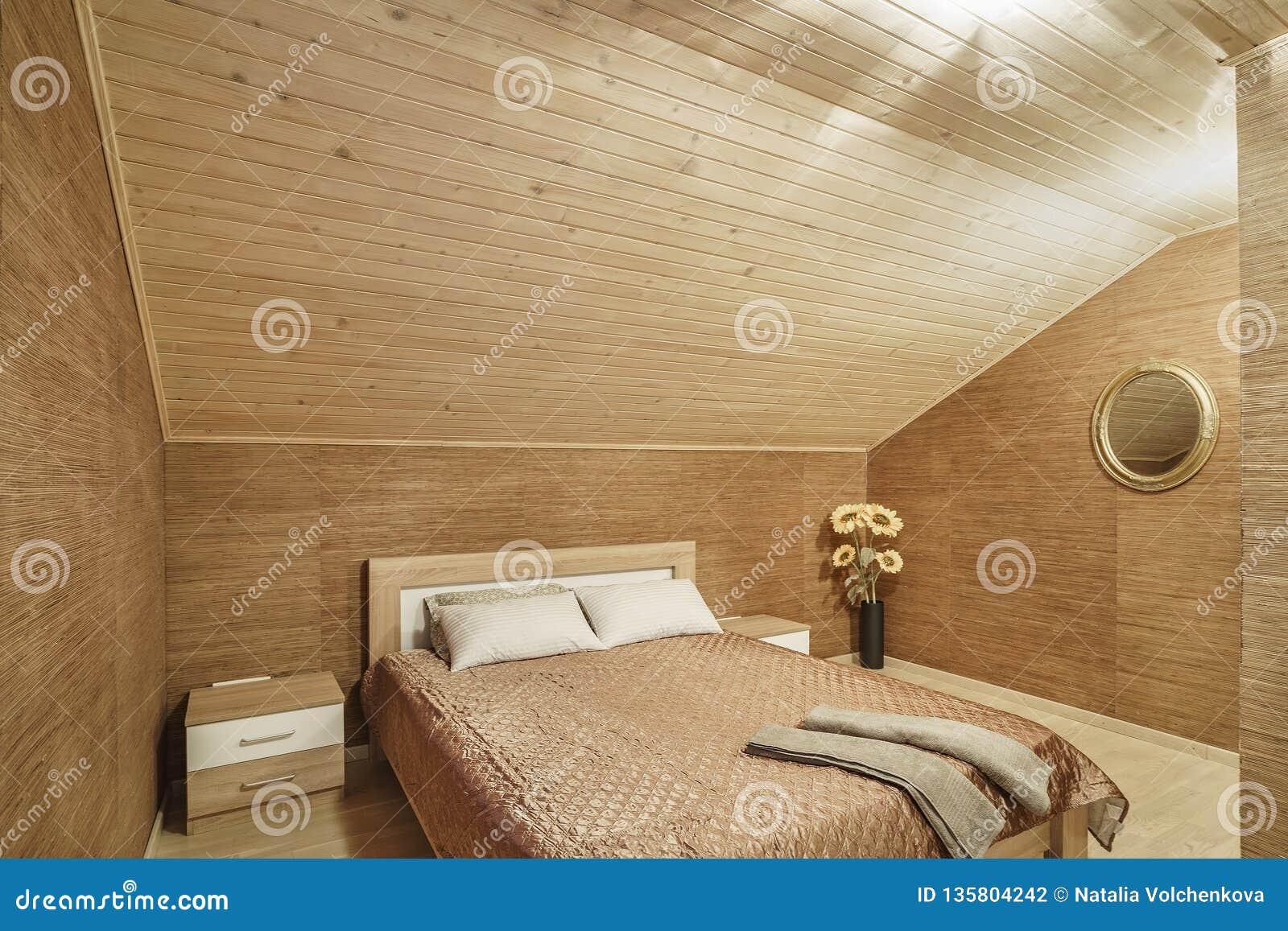 Interior of a Modern Bedroom in a Villa Stock Photo - Image of home ...