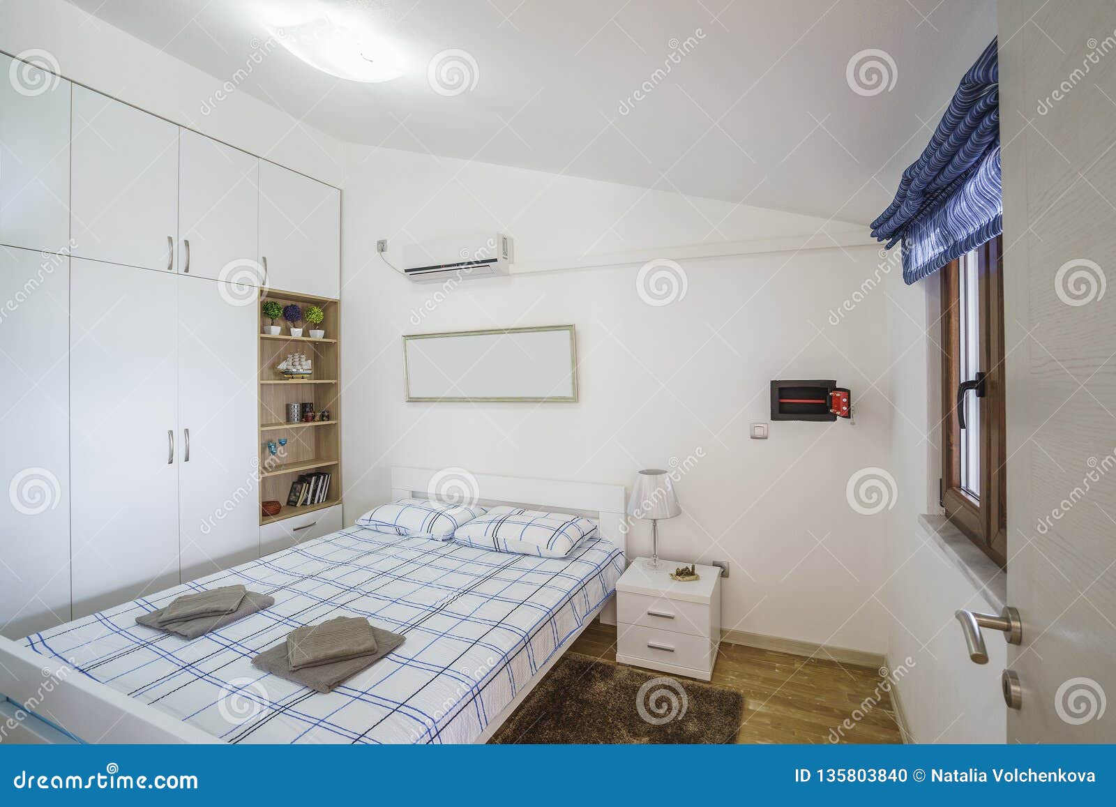Interior of a Modern Bedroom in a Villa Stock Photo - Image of ...