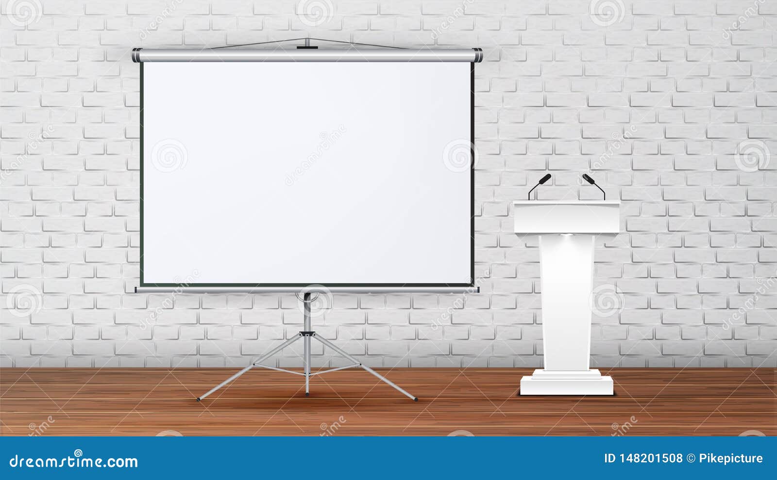 Interior of Modern Boardroom for Lecture Vector Stock Vector ...