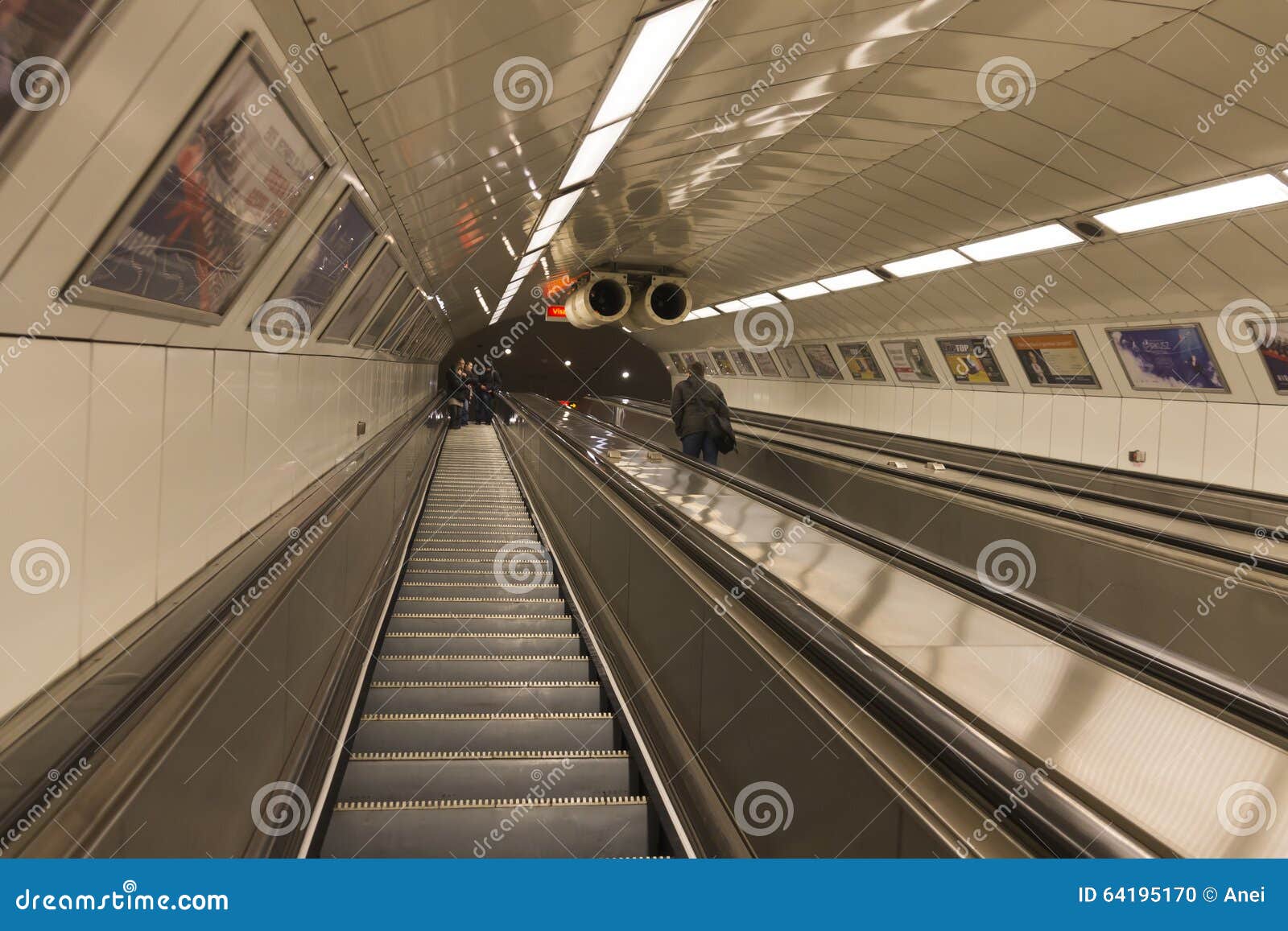 Interior of the Modern Budapest Metro (subway) Station Editorial Image ...