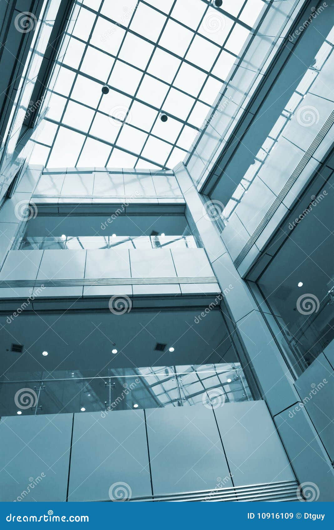 Interior of Modern Building Stock Image - Image of corridor, bank: 10916109
