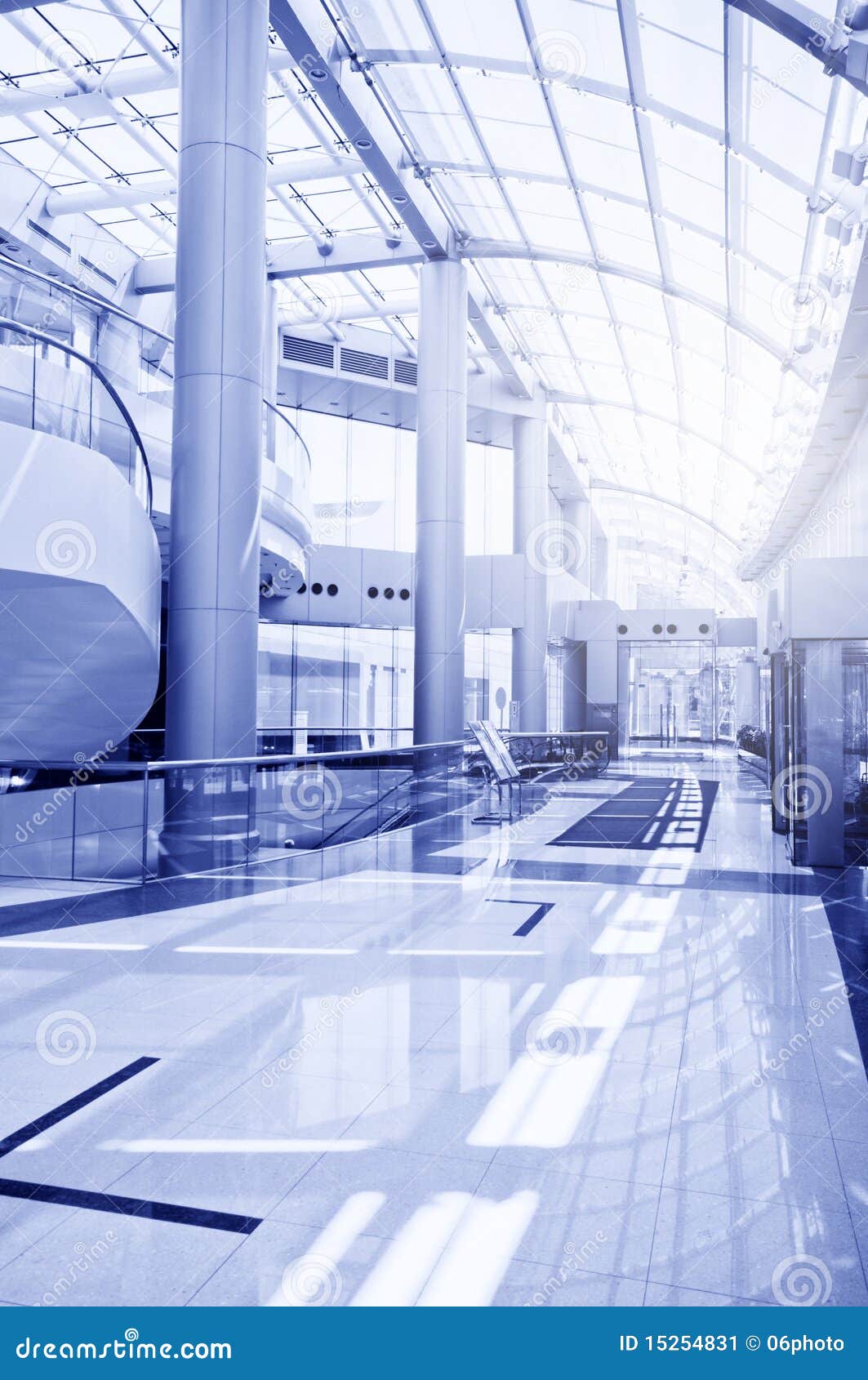 Interior of Modern Building Stock Image - Image of office, mirror: 15254831