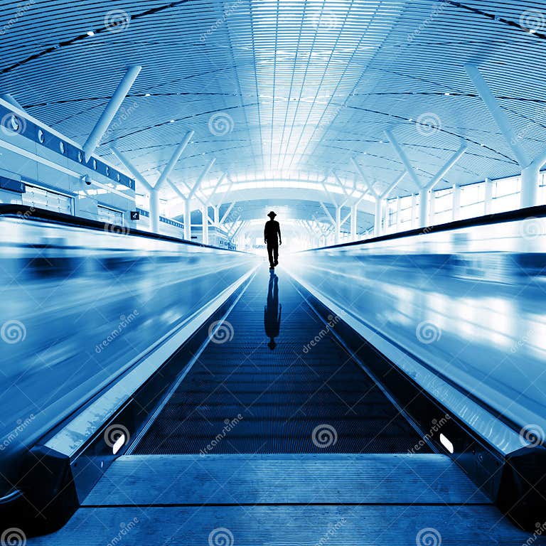 Interior of Modern Building Stock Photo - Image of panorama, hallway ...